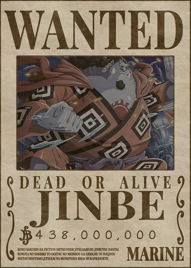 Jimbei Wanted Poster Wallpapers - Wallpaper Cave