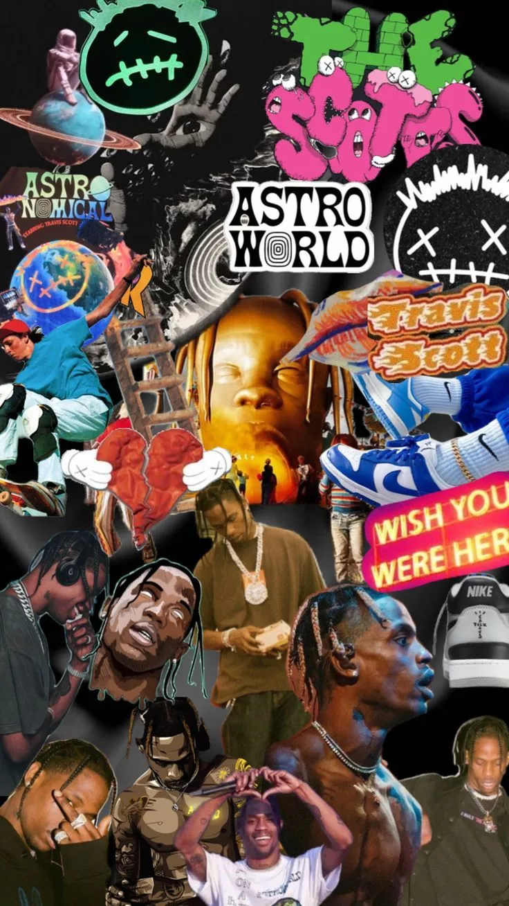 Travis Scott Collage Wallpapers - Wallpaper Cave