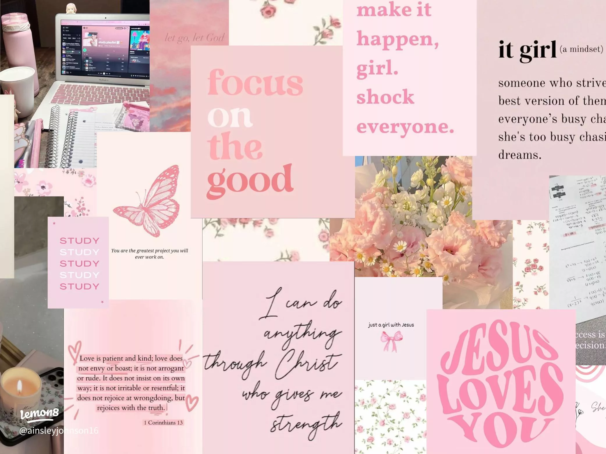 Pink Bible Verse Laptop Wallpapers - Wallpaper Cave