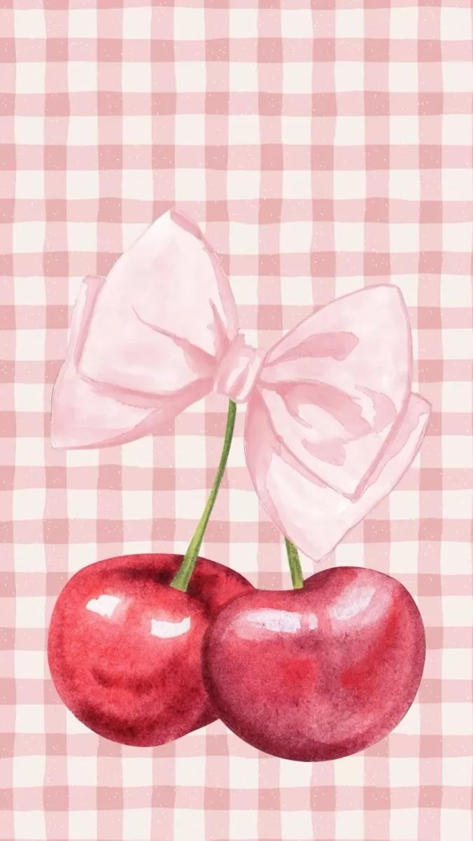 Preppy Cherry Bows Wallpapers - Wallpaper Cave