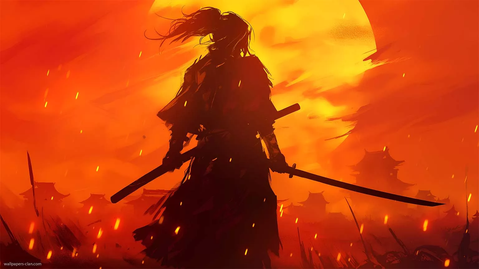Samurai Sunset Wallpapers - Wallpaper Cave