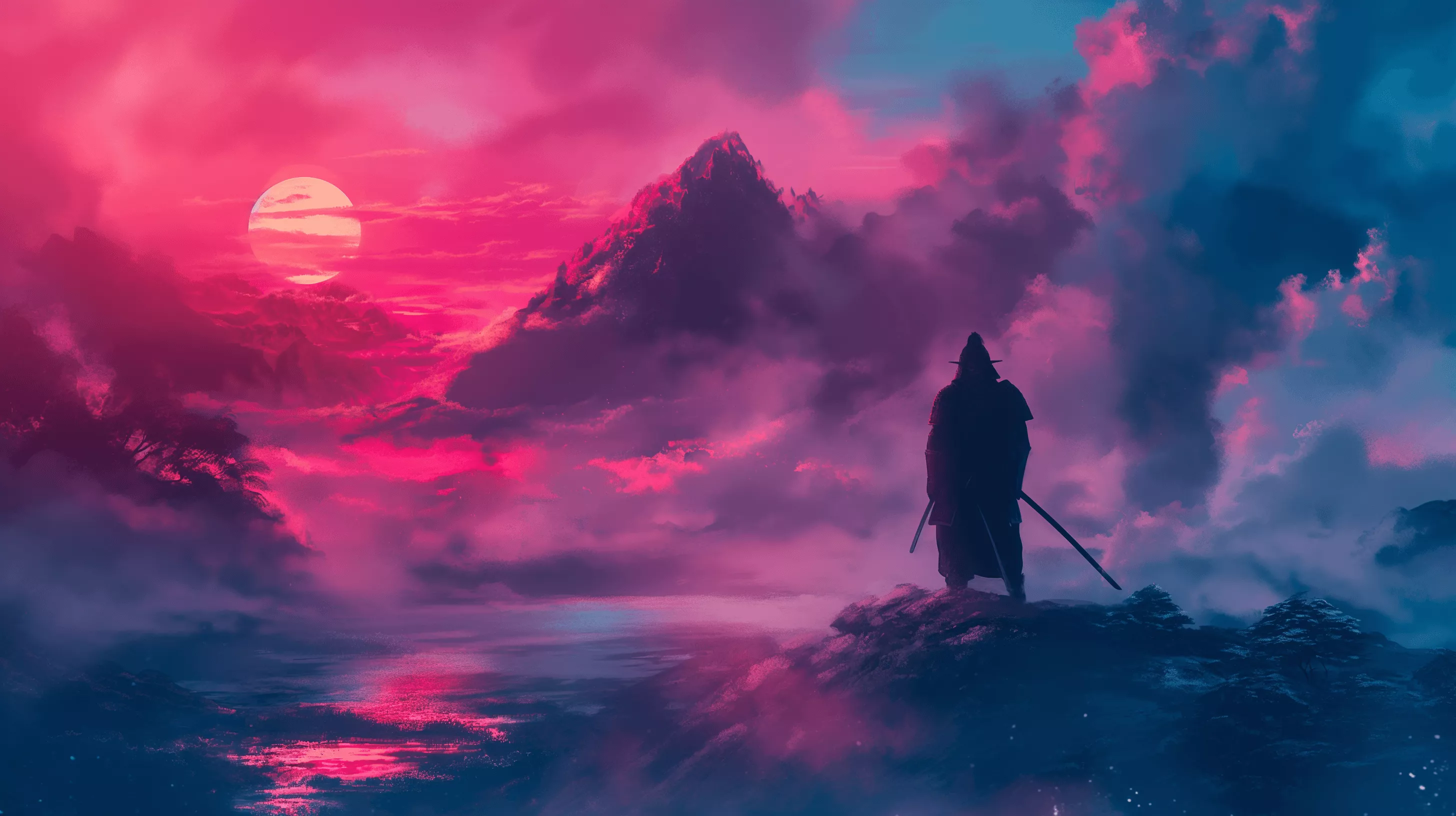 Samurai Sunset Wallpapers - Wallpaper Cave