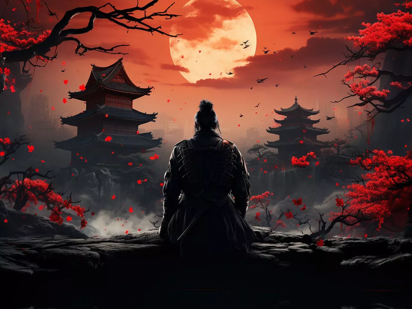 Samurai Sunset Wallpapers - Wallpaper Cave