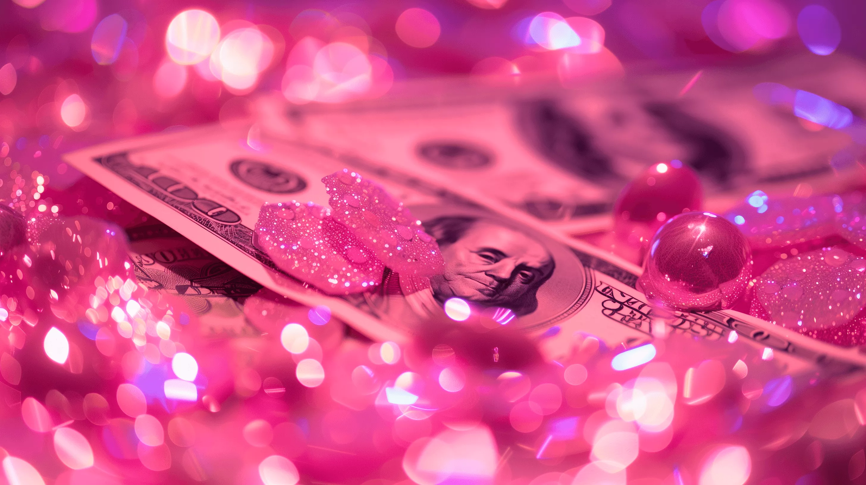 Pink Glitter Money Wallpapers - Wallpaper Cave
