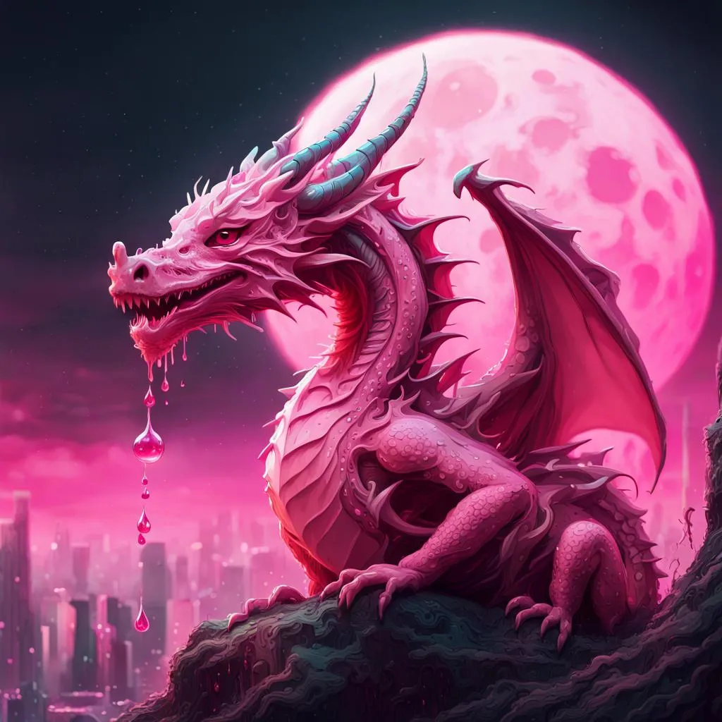 Dragon Pink Moon Wallpapers - Wallpaper Cave
