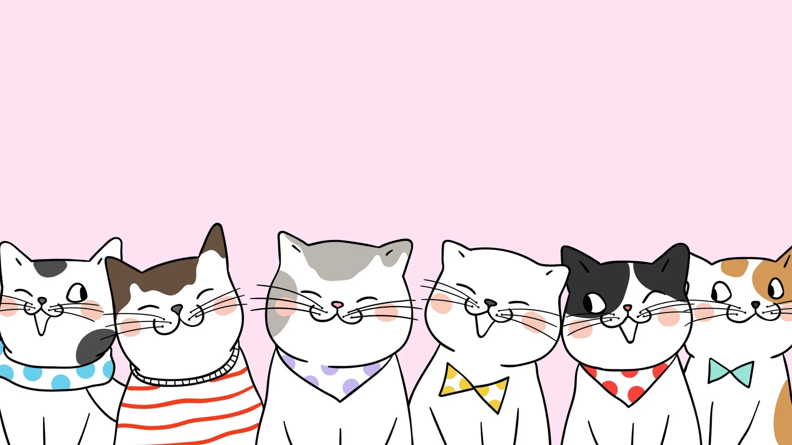 Pink Cat Desktop Wallpapers - Wallpaper Cave