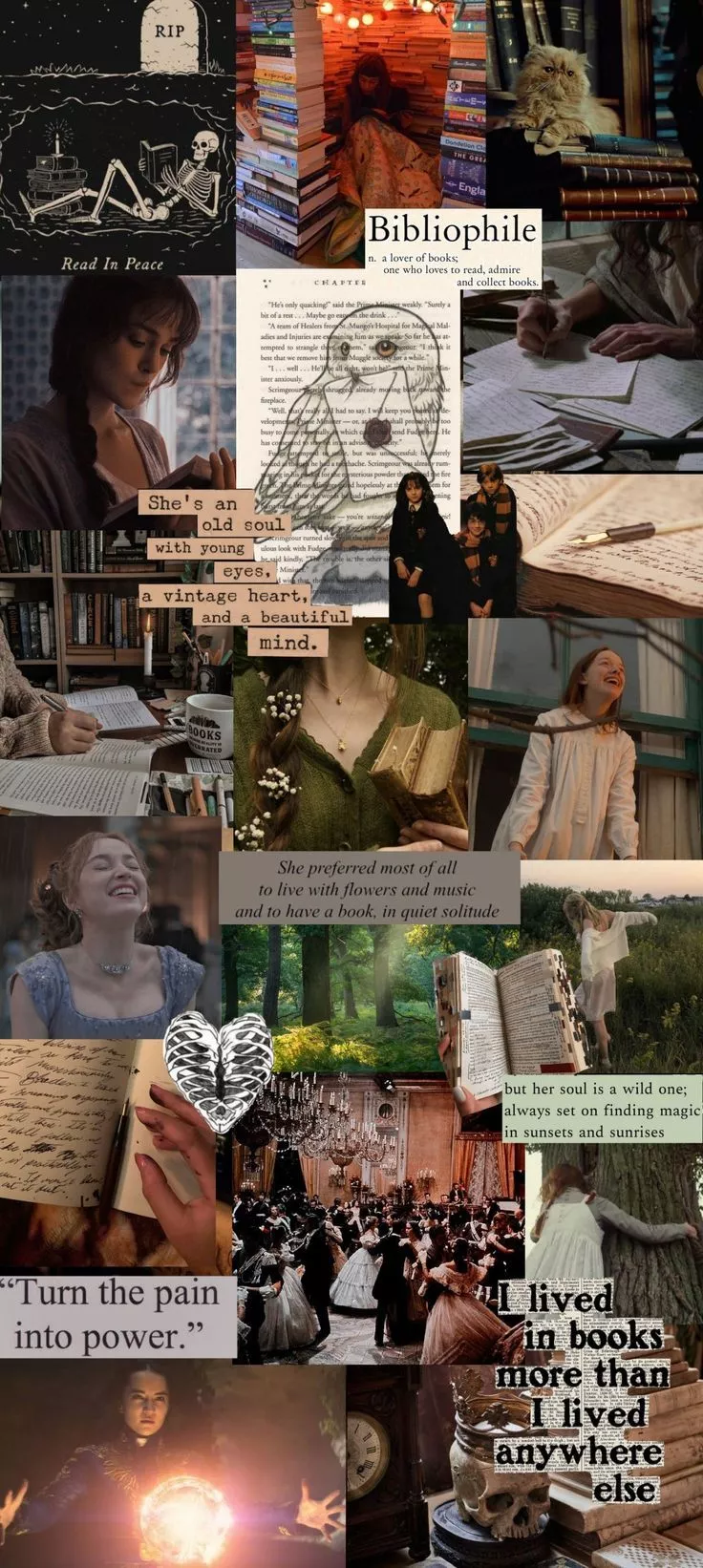 Bibliophilia Collage Wallpapers - Wallpaper Cave