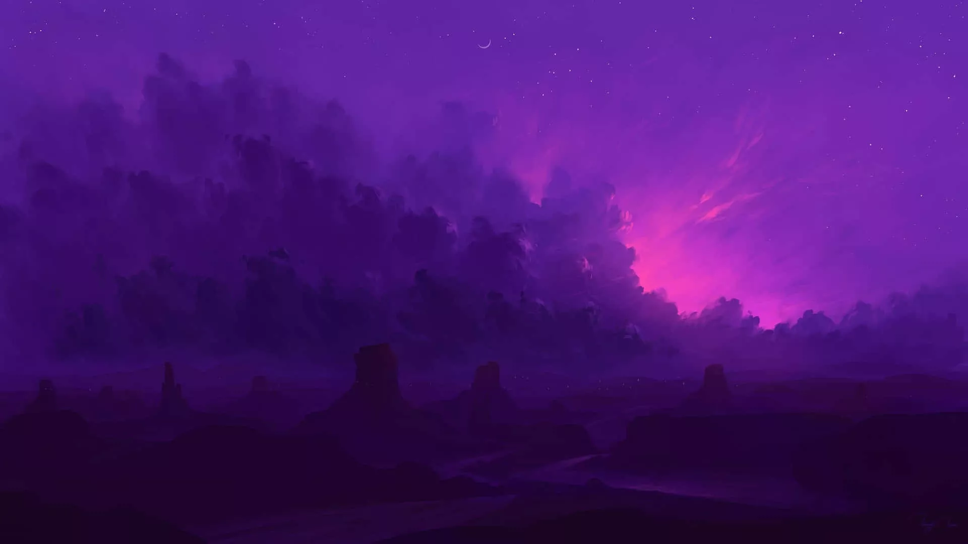 Purple Sky Desktop Wallpapers - Wallpaper Cave