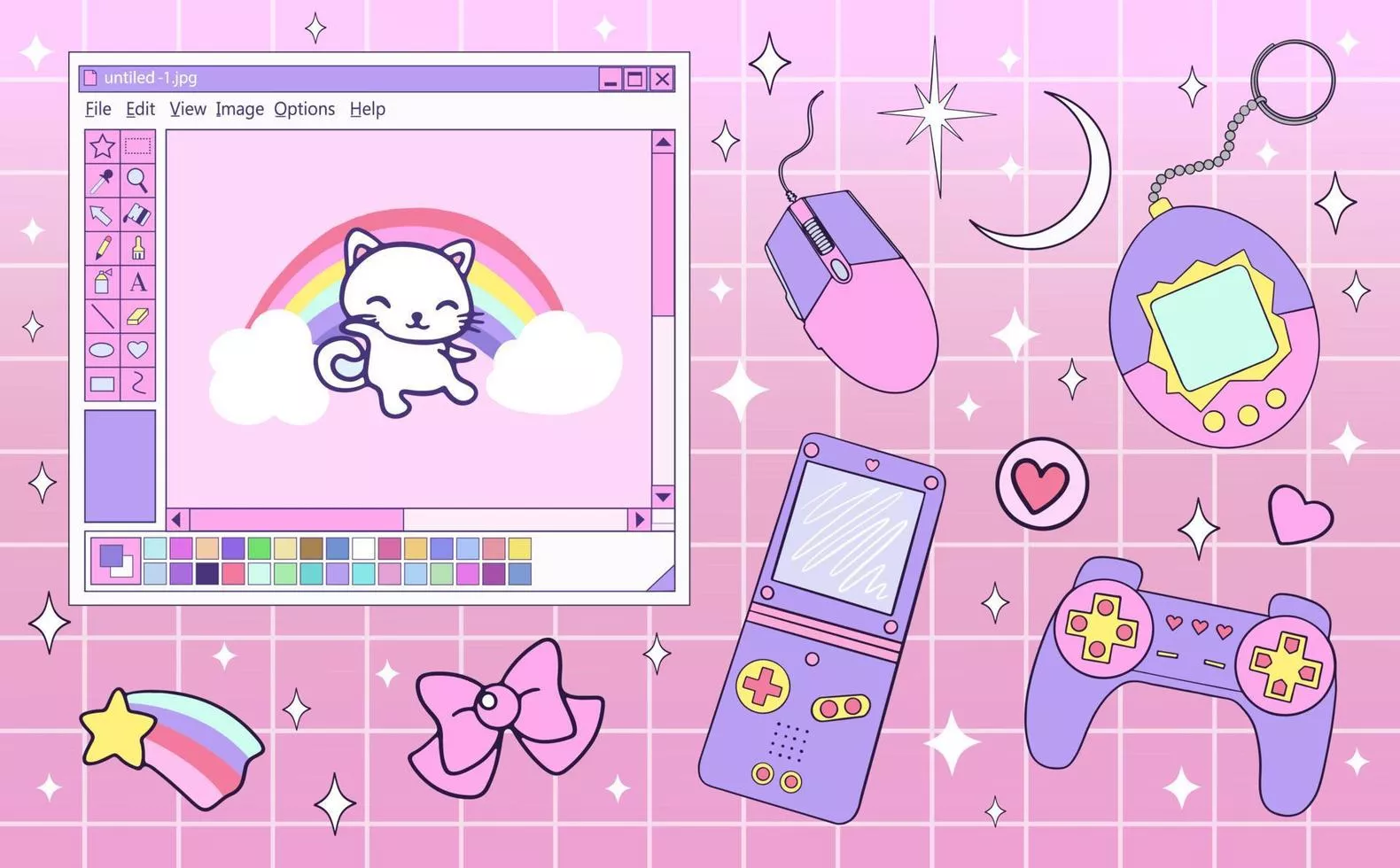Pink Kawaii Gaming Wallpapers - Wallpaper Cave