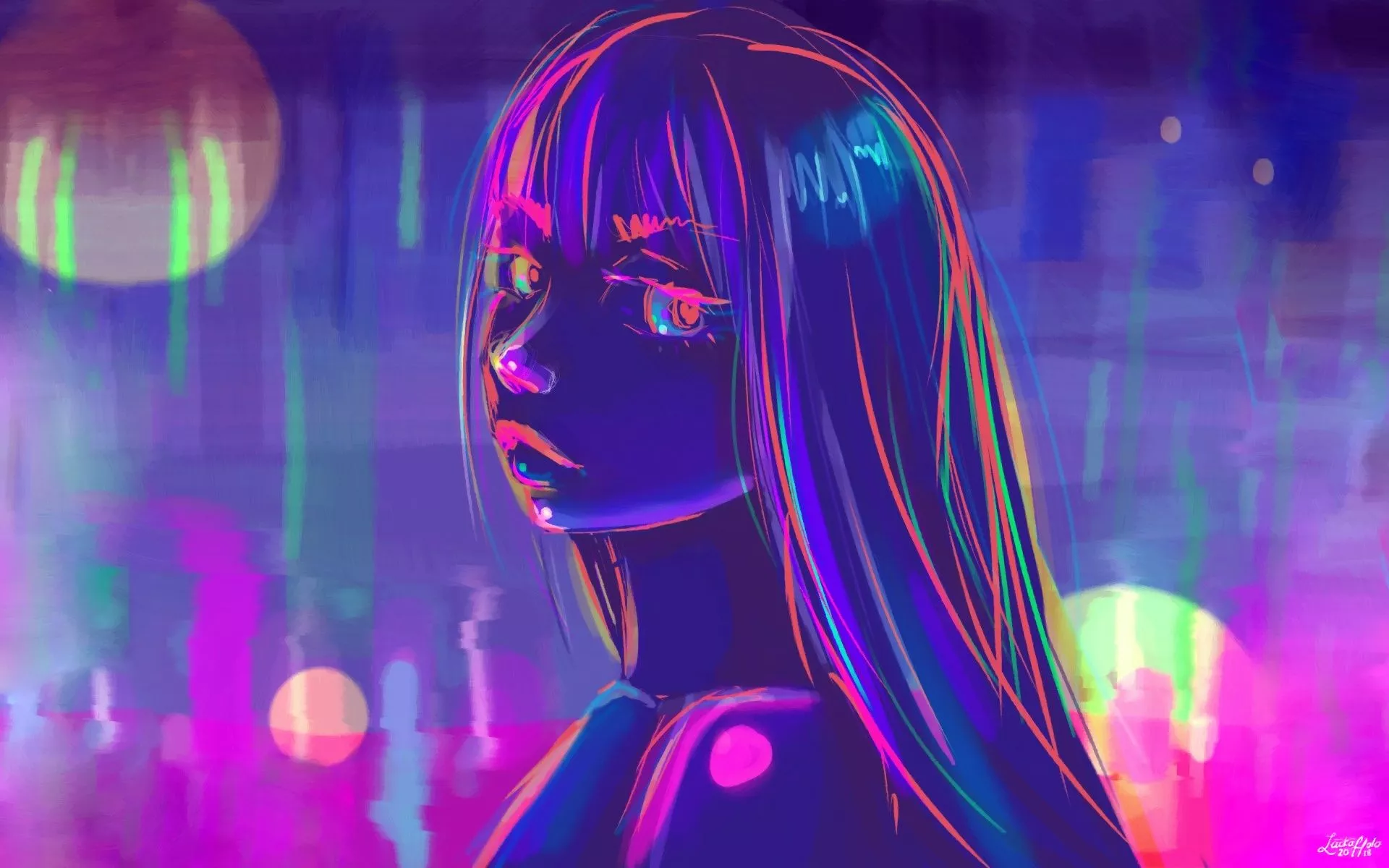 Neon Girly Anime Wallpapers - Wallpaper Cave