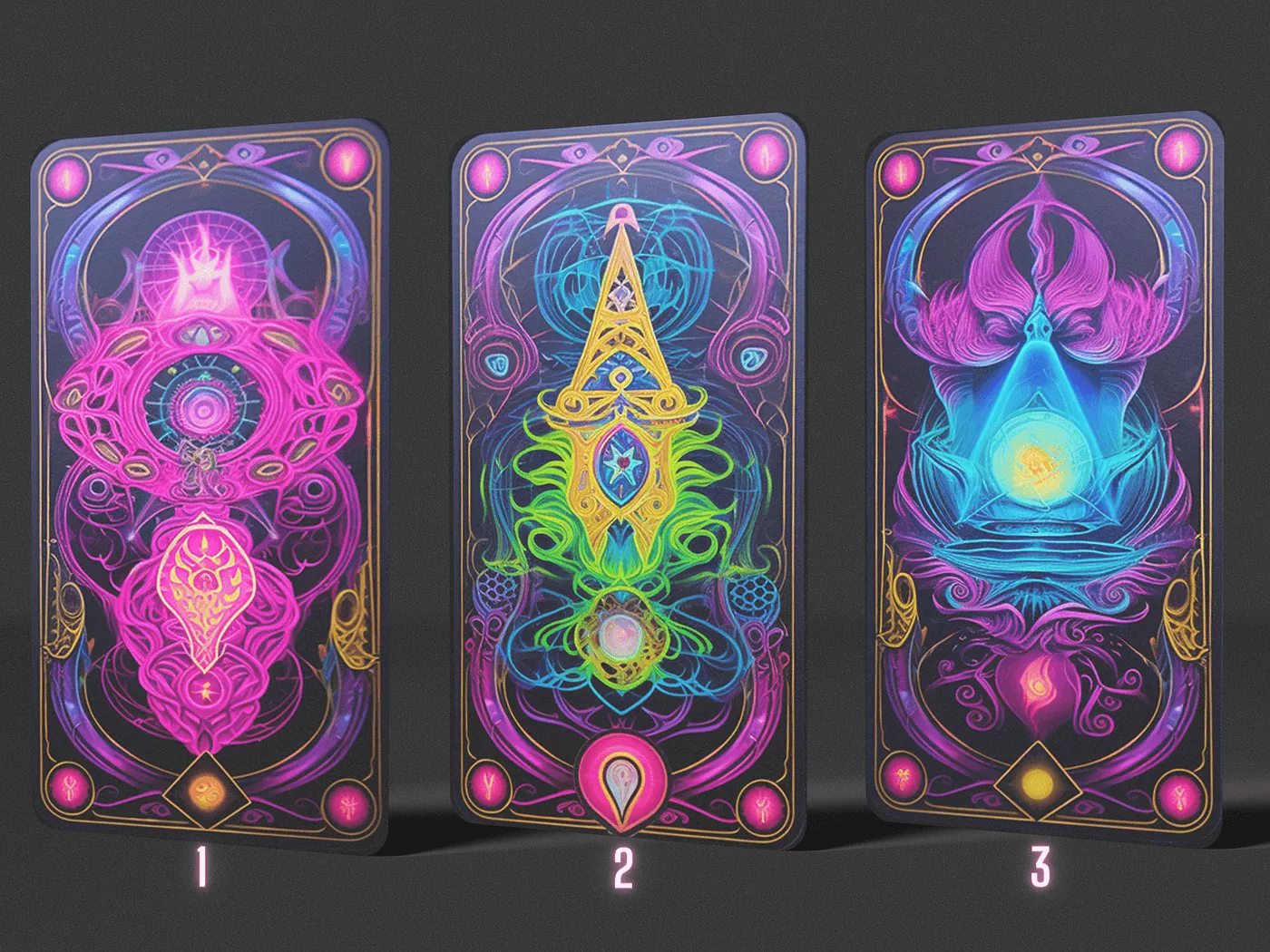 Neon Tarot Card Wallpapers - Wallpaper Cave
