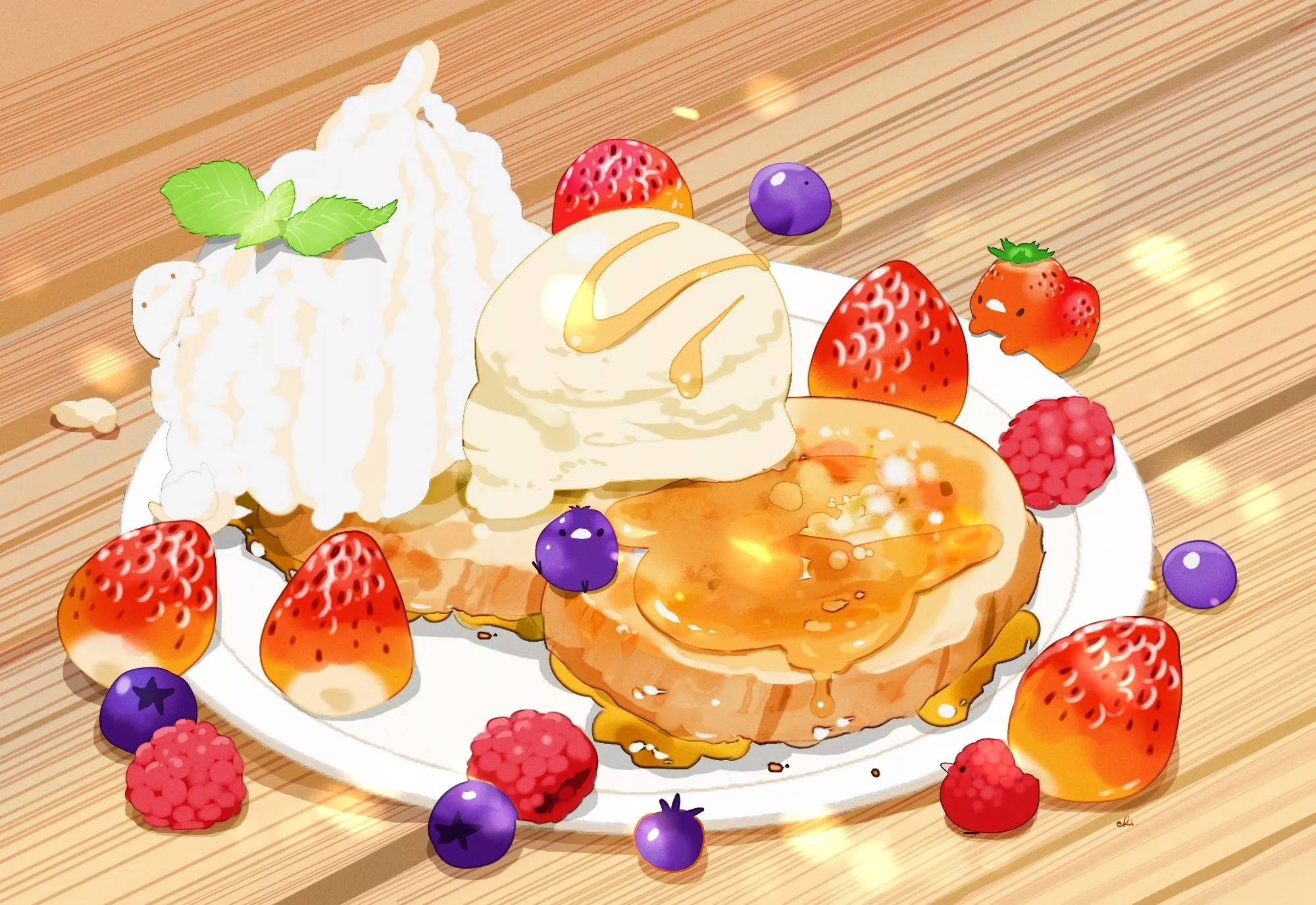 Anime Food Desktop Wallpapers - Wallpaper Cave