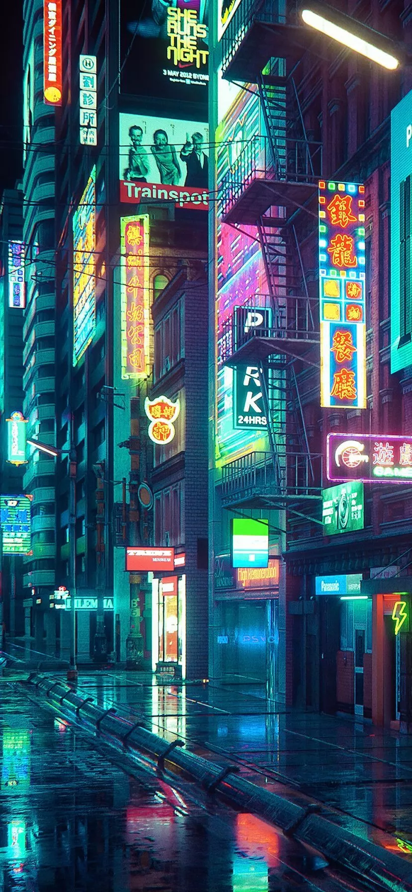 Neon City Mobile Wallpapers - Wallpaper Cave