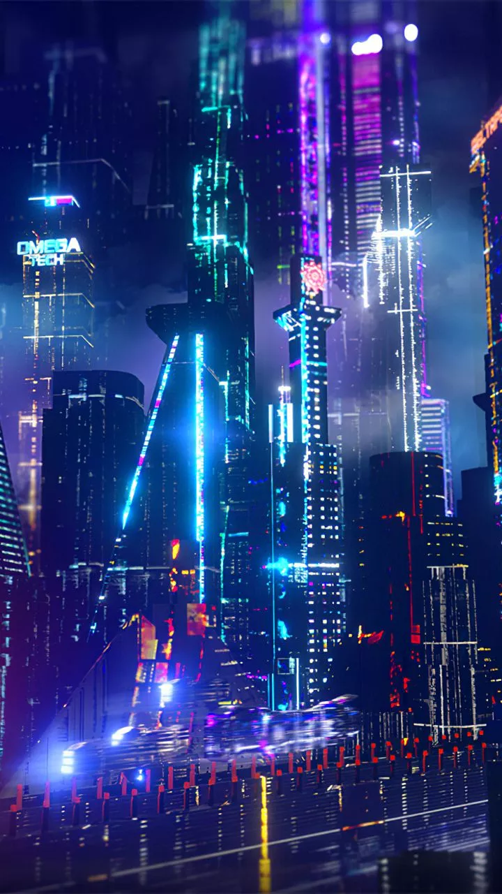 Neon City Mobile Wallpapers - Wallpaper Cave