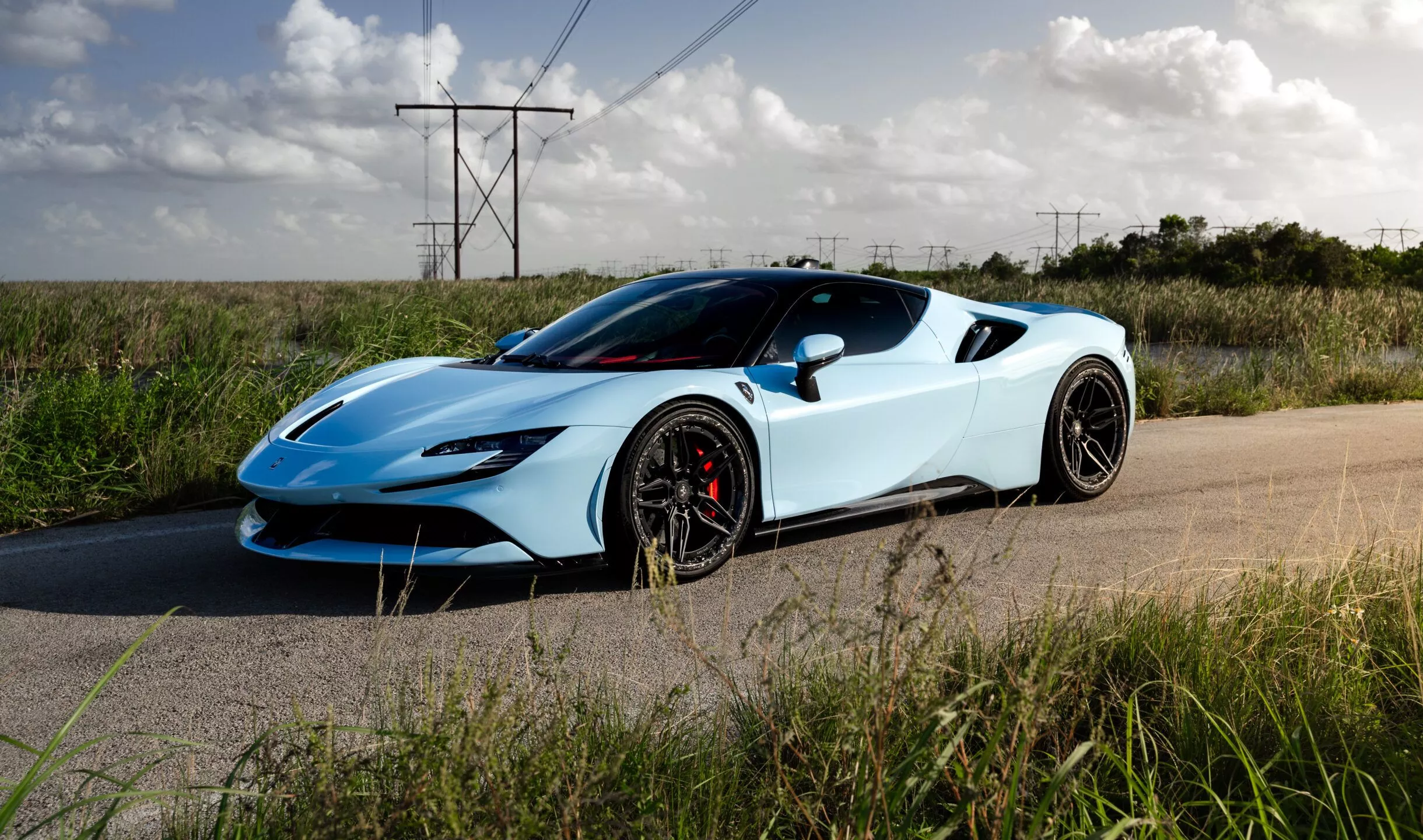 Blue Ferrari SF90 Stradale Wallpapers - Wallpaper Cave