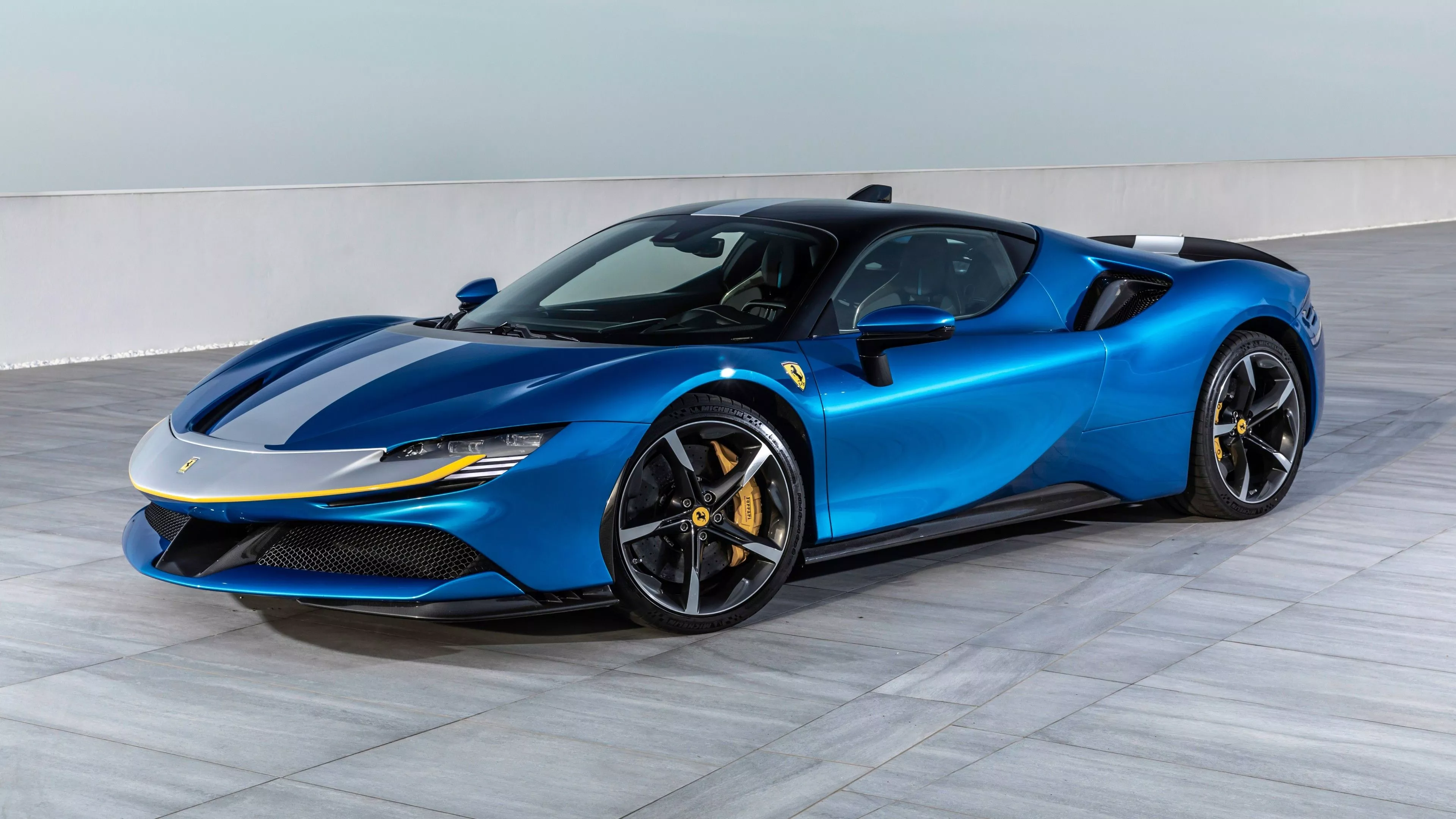 Blue Ferrari SF90 Stradale Wallpapers - Wallpaper Cave