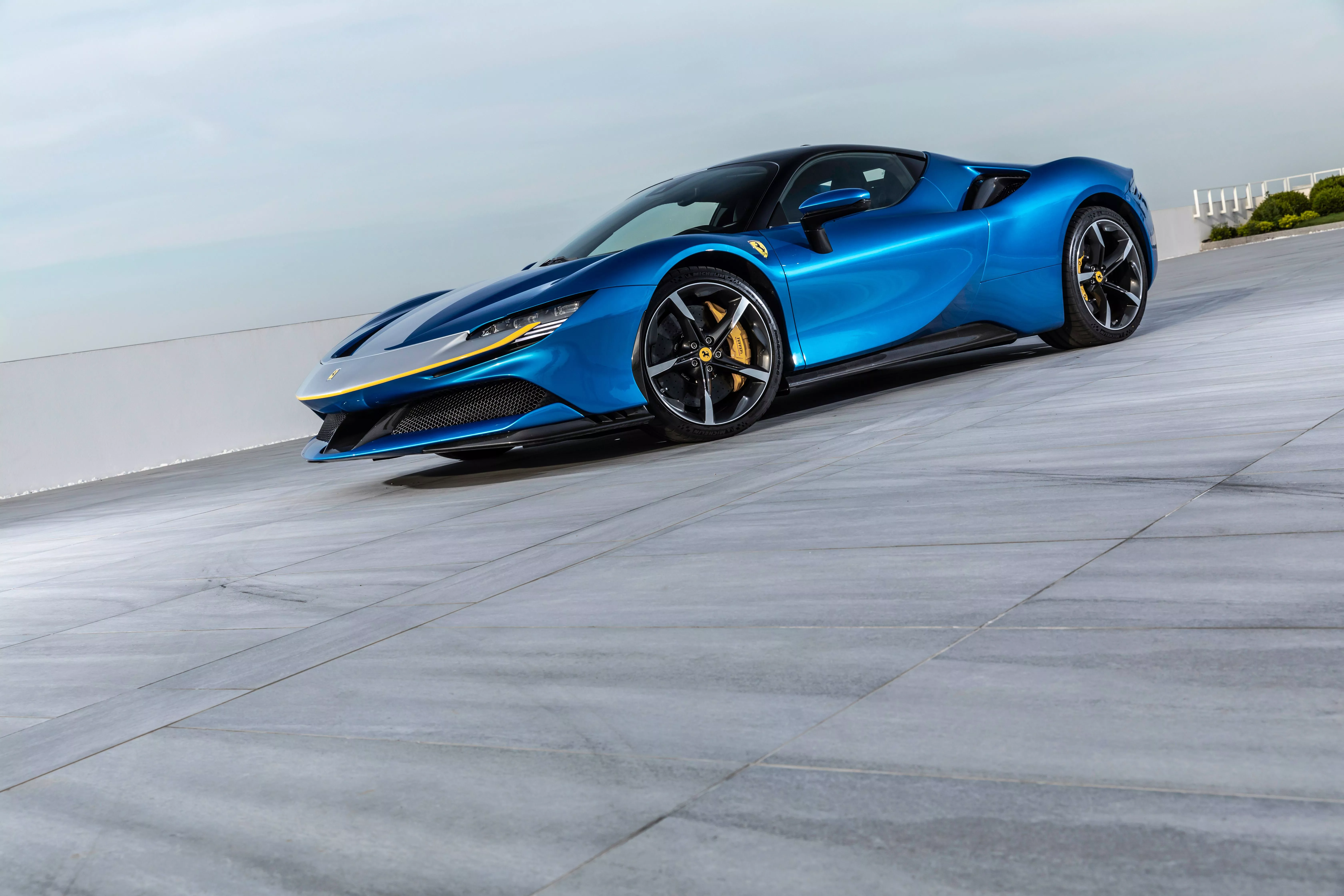 Blue Ferrari SF90 Stradale Wallpapers - Wallpaper Cave