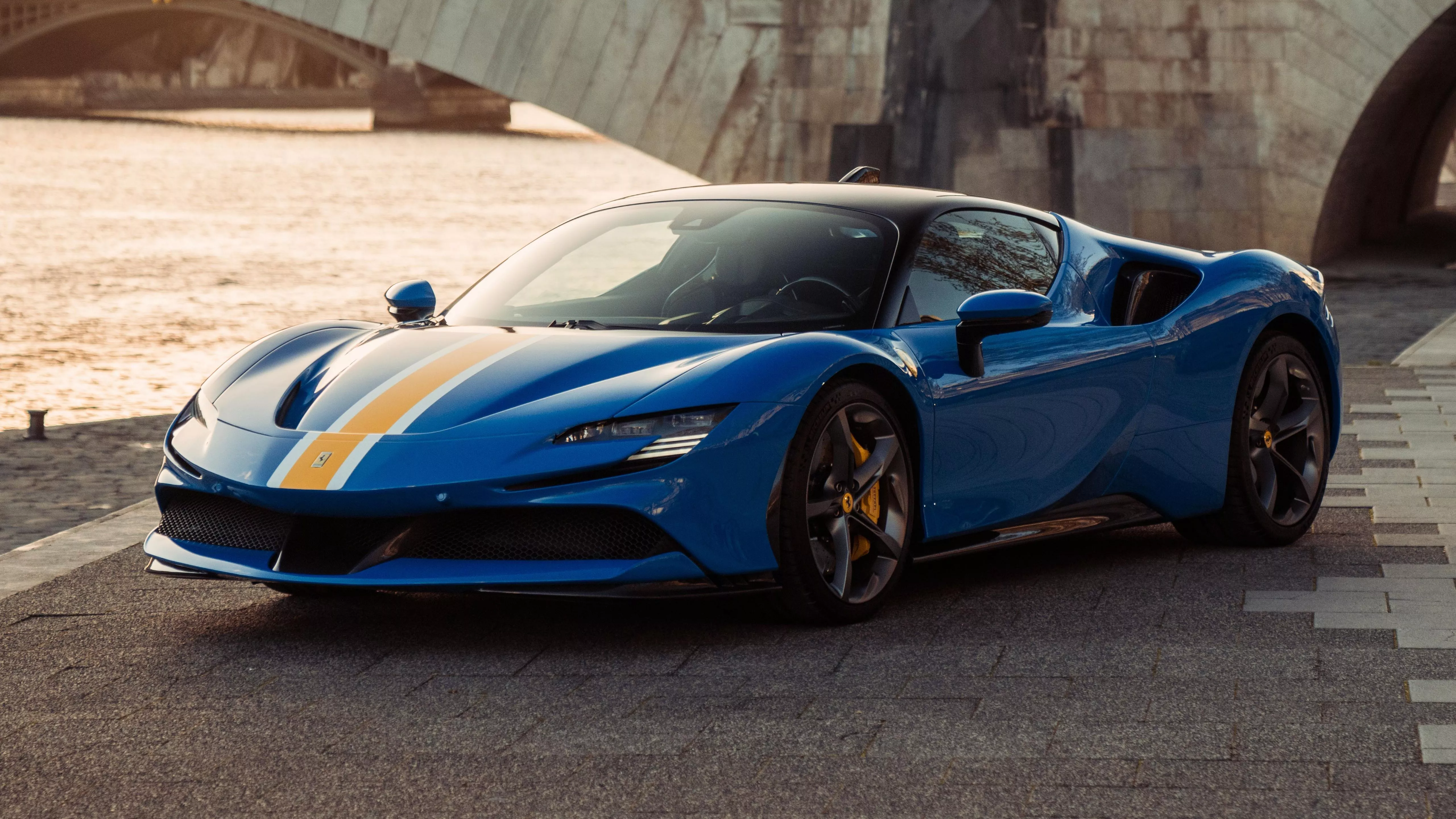 Blue Ferrari SF90 Stradale Wallpapers - Wallpaper Cave