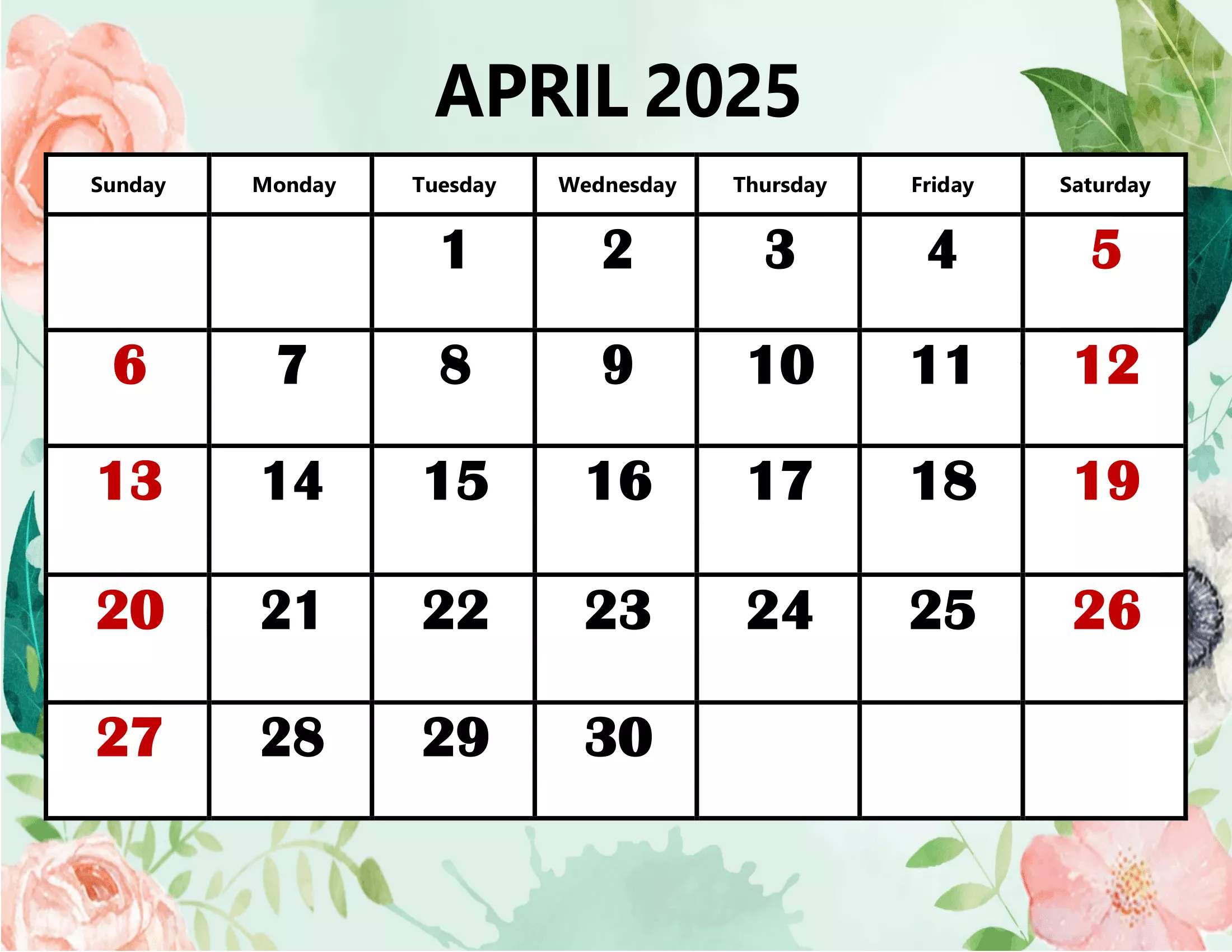 April 2025 Calendar Wallpapers - Wallpaper Cave