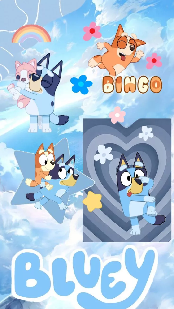 Bluey Aesthetic Wallpapers - Wallpaper Cave