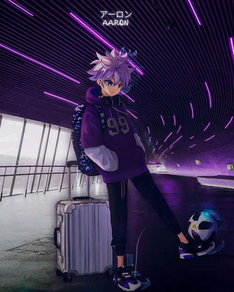 Killua Purple Wallpapers - Wallpaper Cave