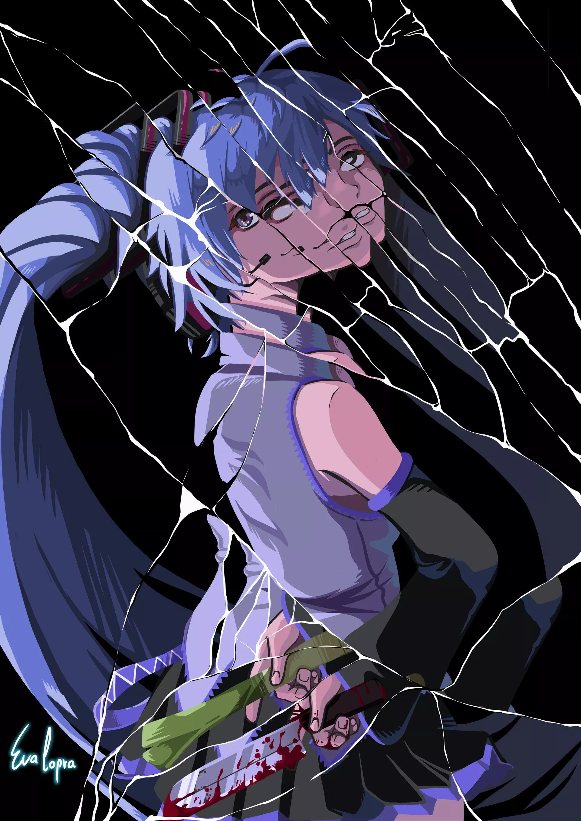 Creepy Hatsune Miku Wallpapers - Wallpaper Cave