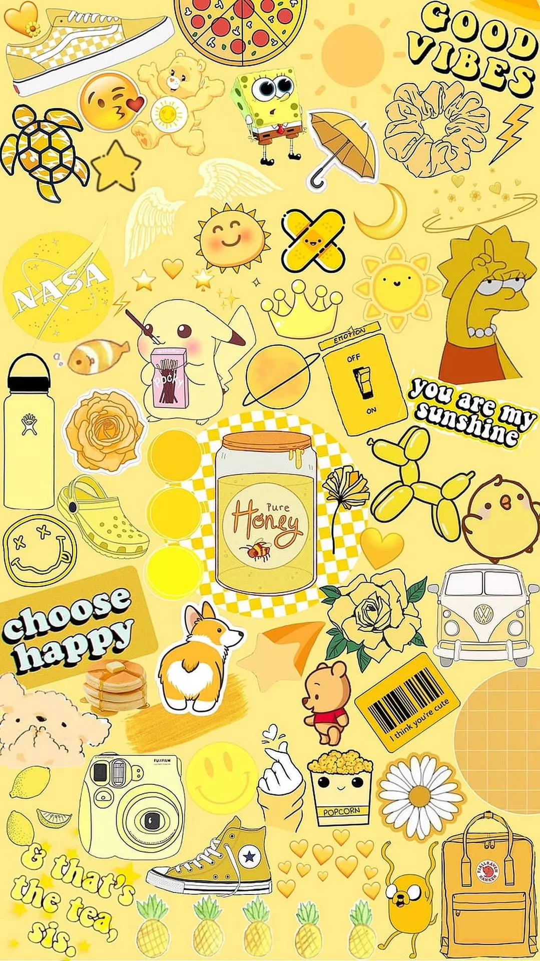 Pastel Yellow Collage Wallpapers - Wallpaper Cave