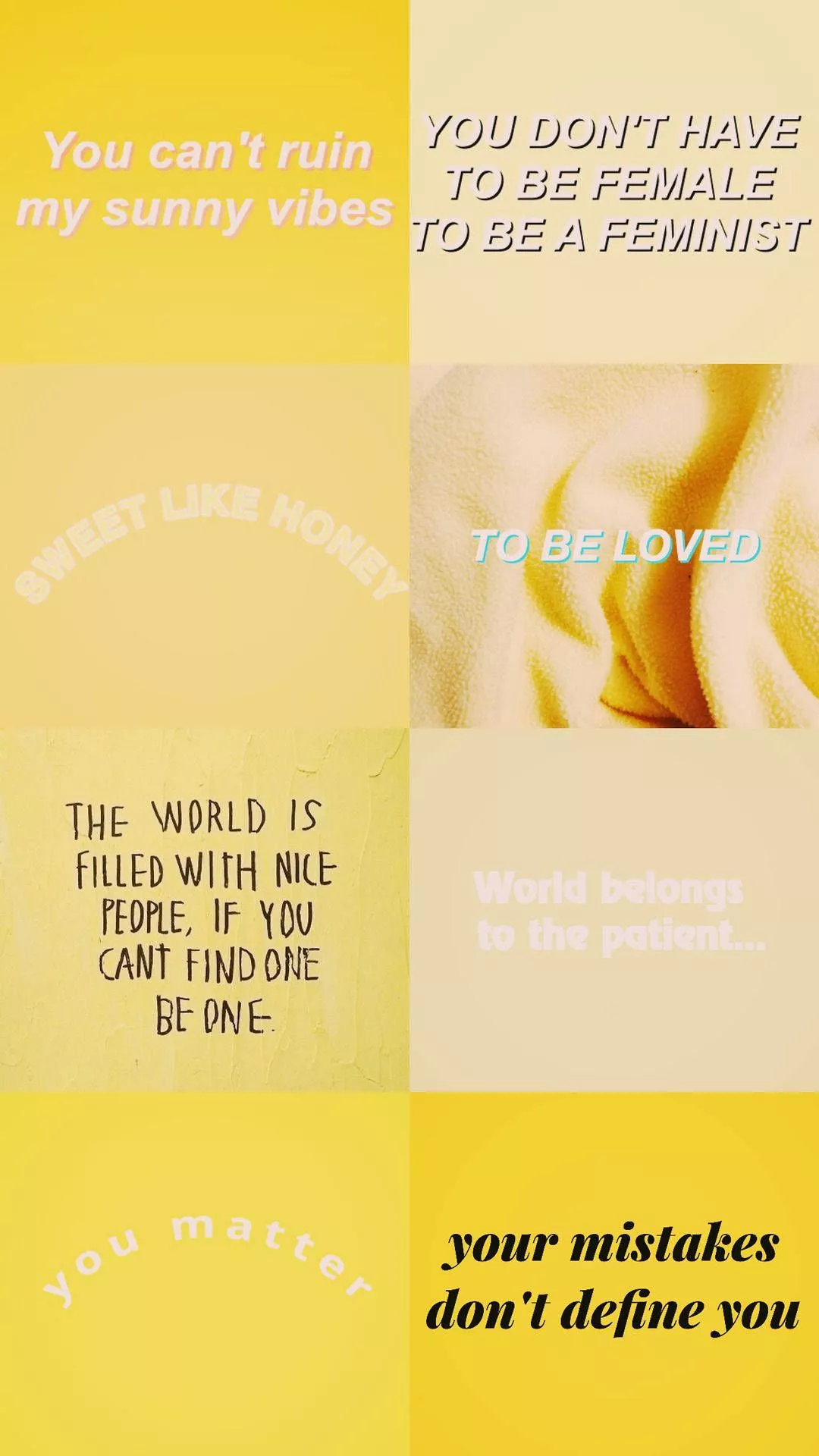 Pastel Yellow Collage Wallpapers - Wallpaper Cave