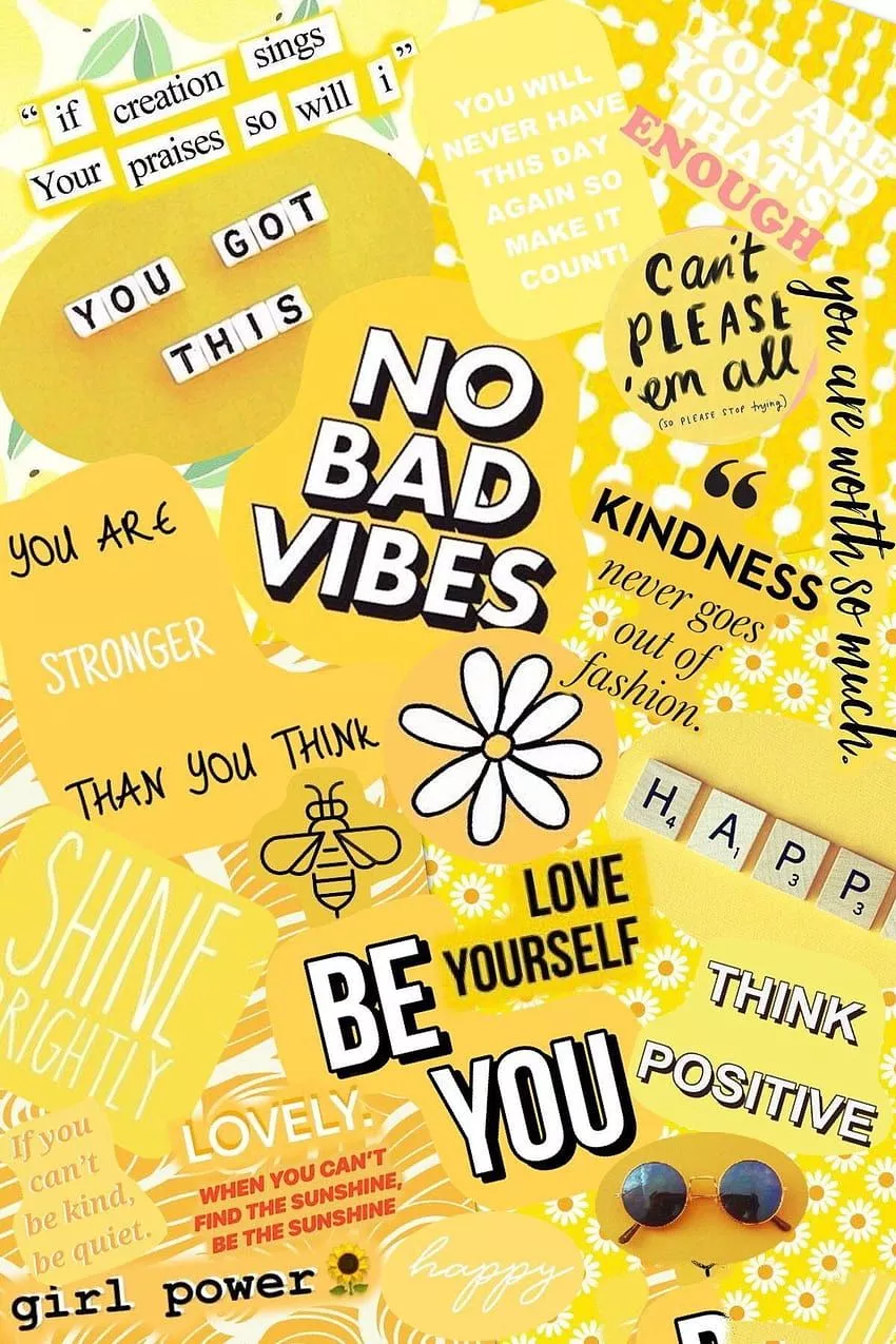 Pastel Yellow Collage Wallpapers - Wallpaper Cave