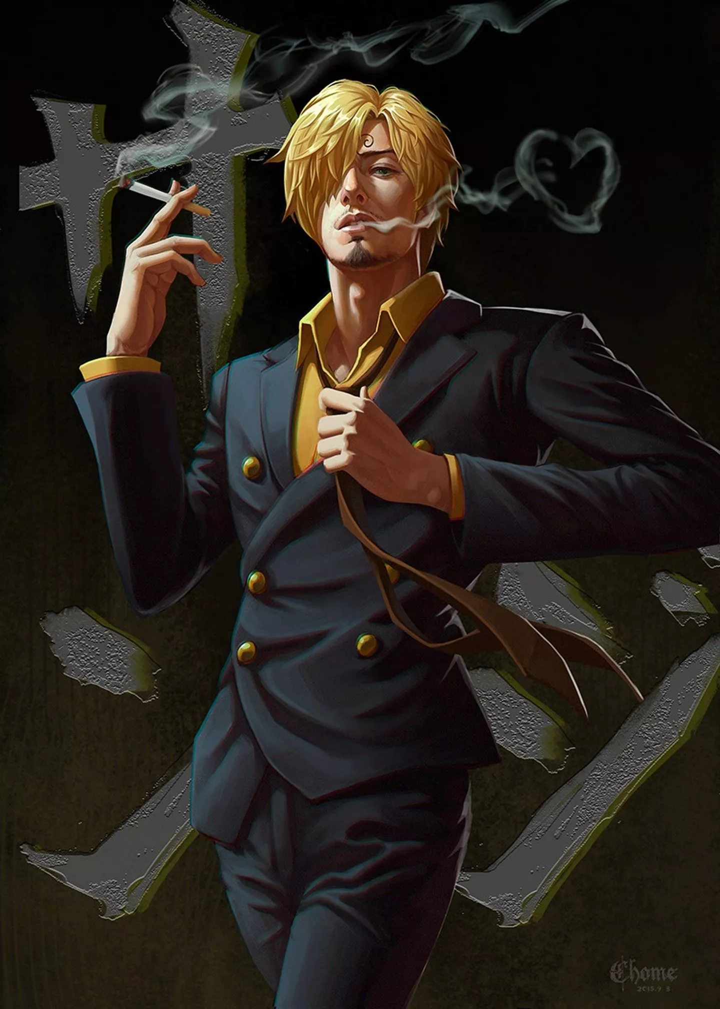 Sanji Smoking Wallpapers - Wallpaper Cave