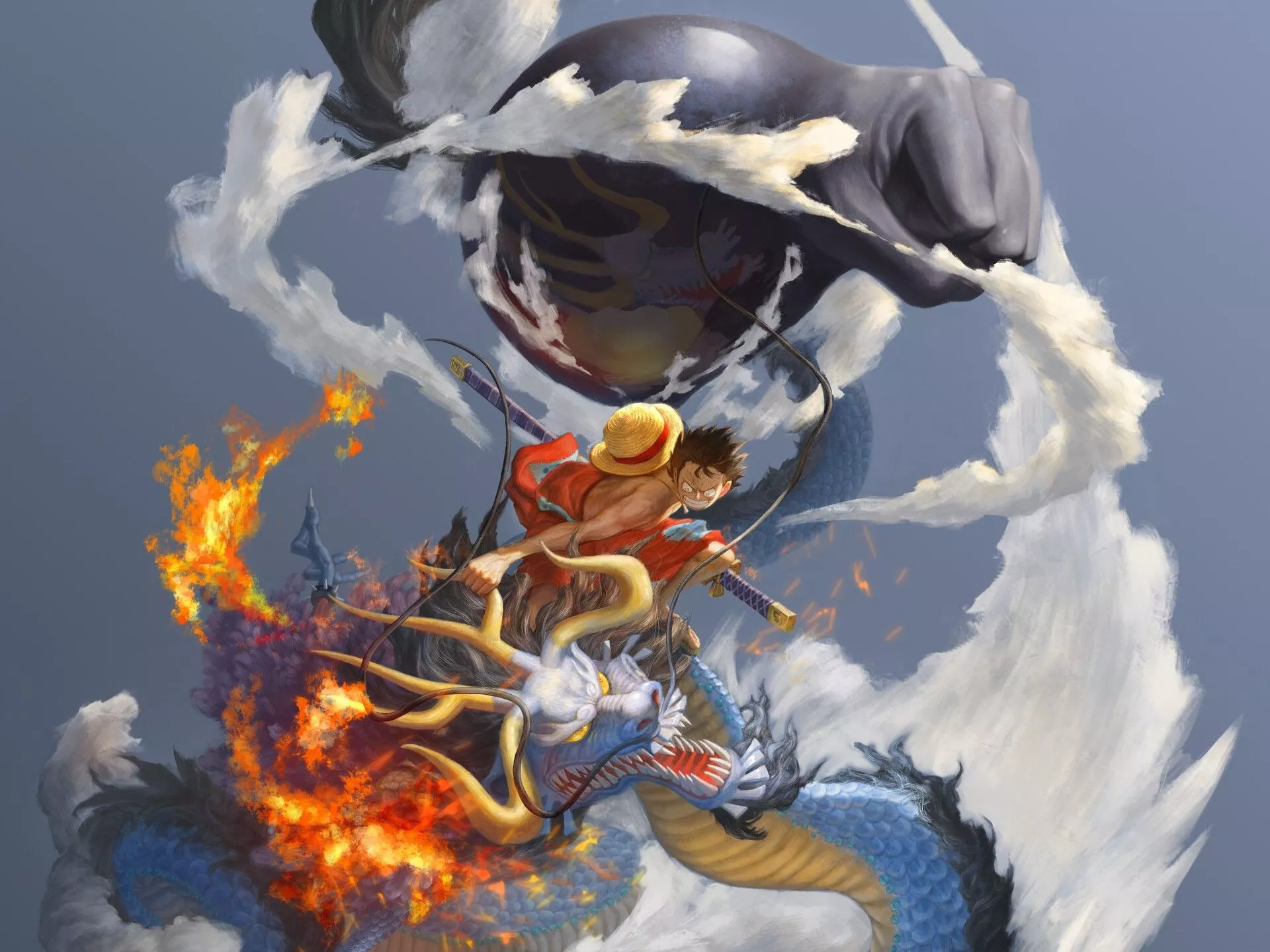 Luffy Vs Kaido Desktop Wallpapers - Wallpaper Cave