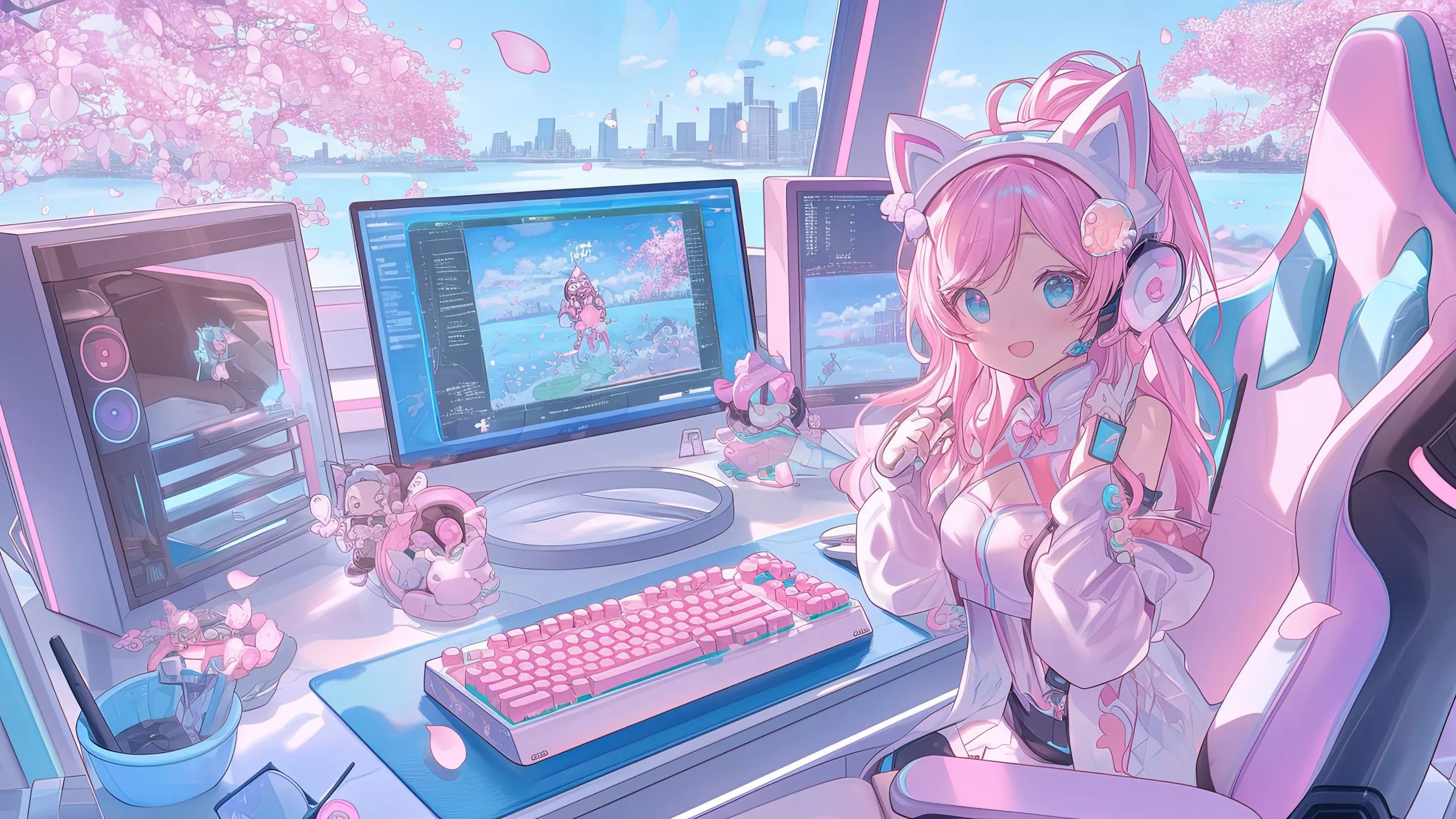 Gamer Girl Desktop Wallpapers - Wallpaper Cave