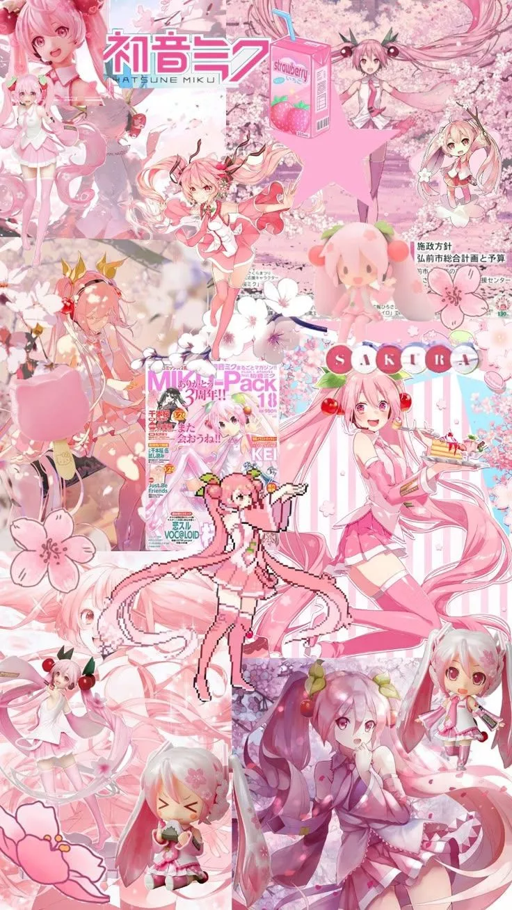 Cutecore Sakura Miku Wallpapers - Wallpaper Cave