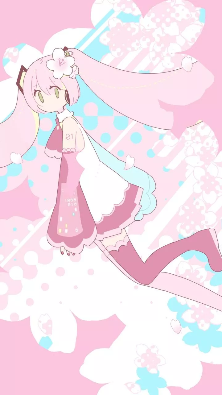Cutecore Sakura Miku Wallpapers - Wallpaper Cave