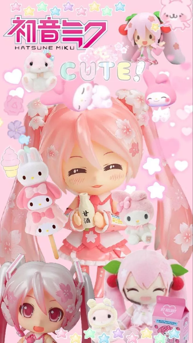 Cutecore Sakura Miku Wallpapers - Wallpaper Cave