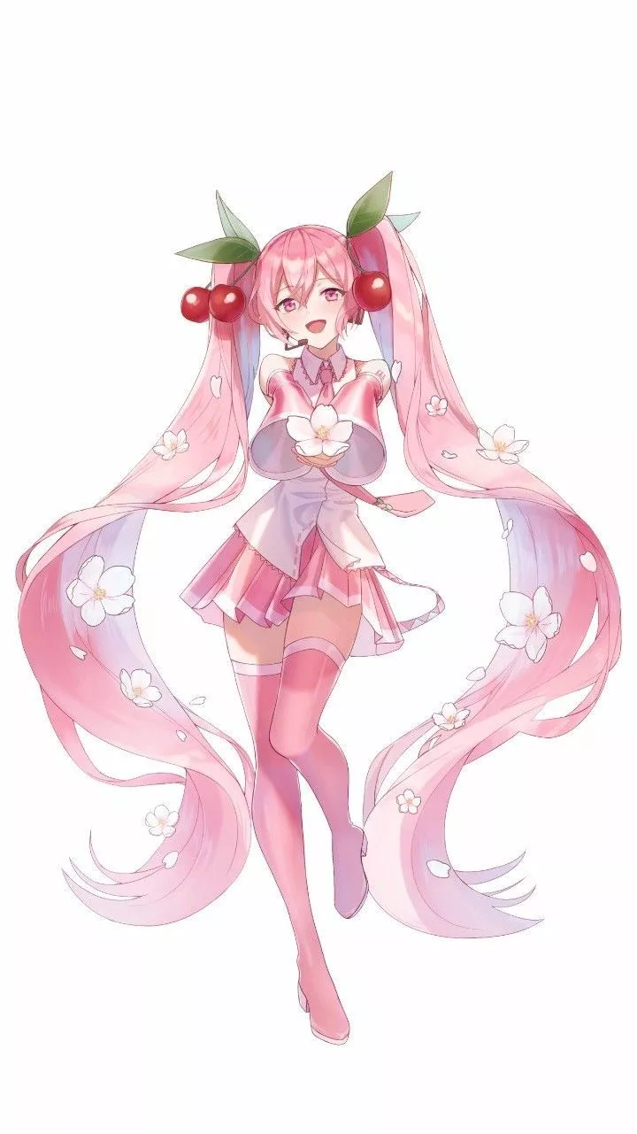 Cutecore Sakura Miku Wallpapers - Wallpaper Cave