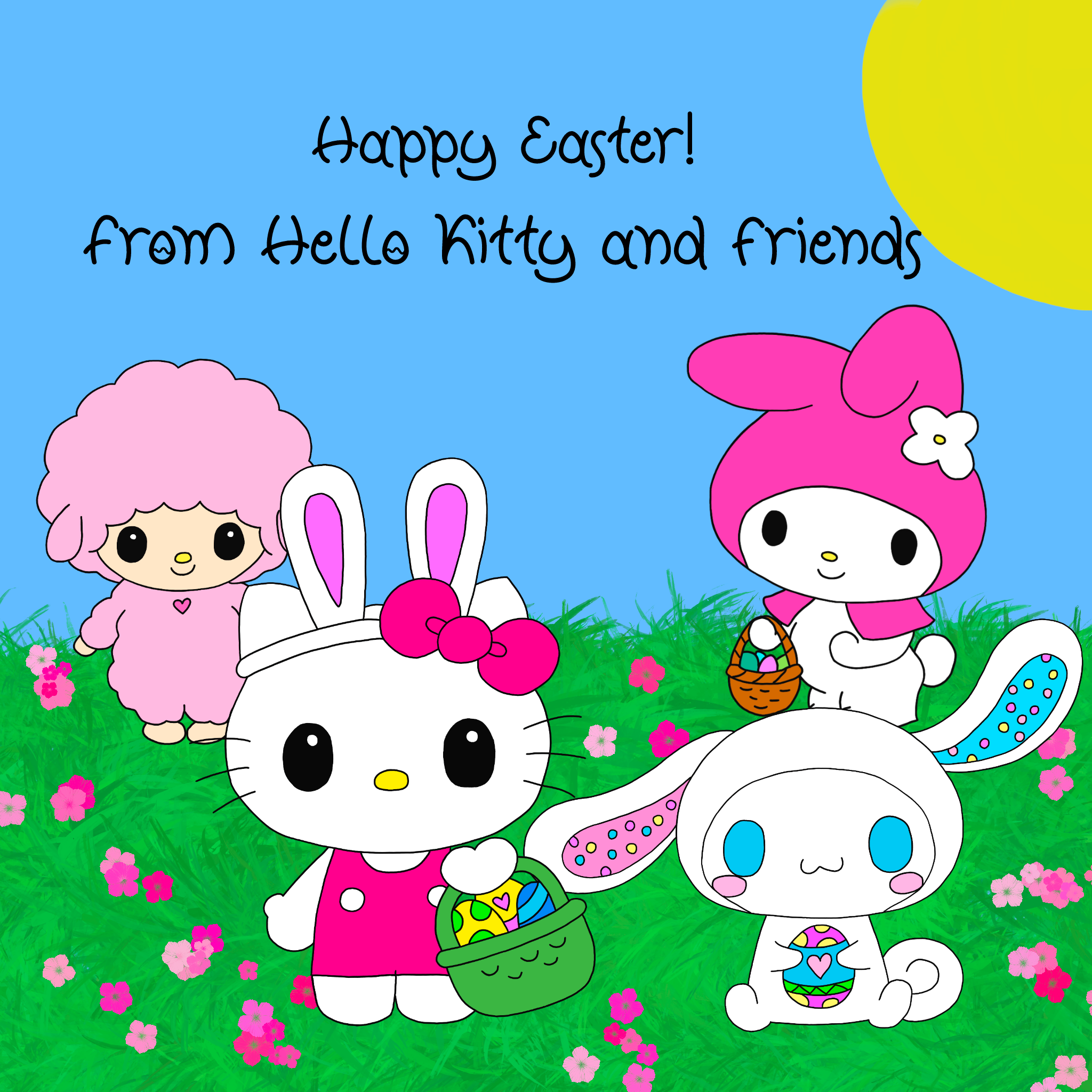 Hello Kitty Friends Easter Wallpapers - Wallpaper Cave