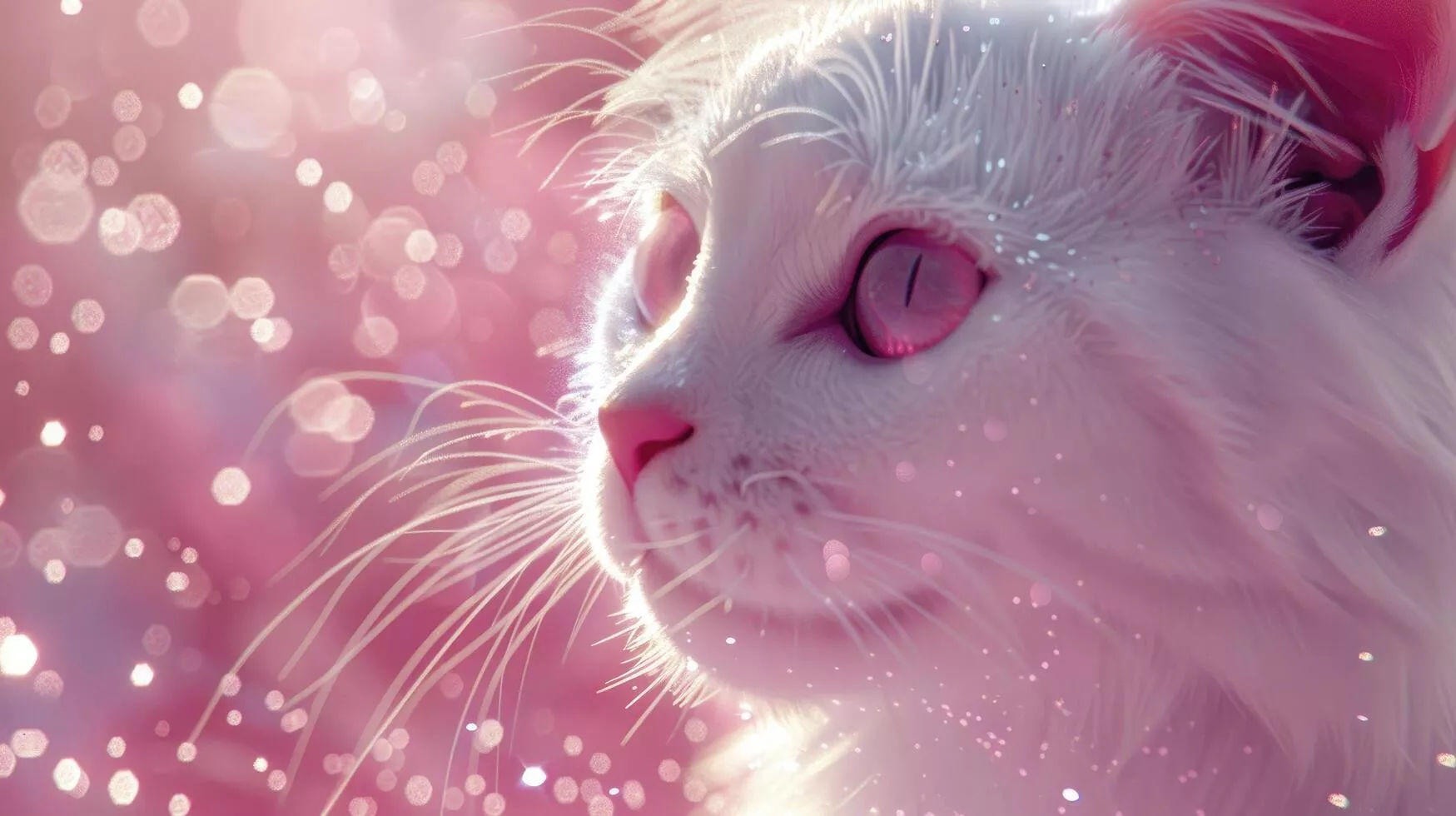 Pink Cat Desktop Wallpapers - Wallpaper Cave
