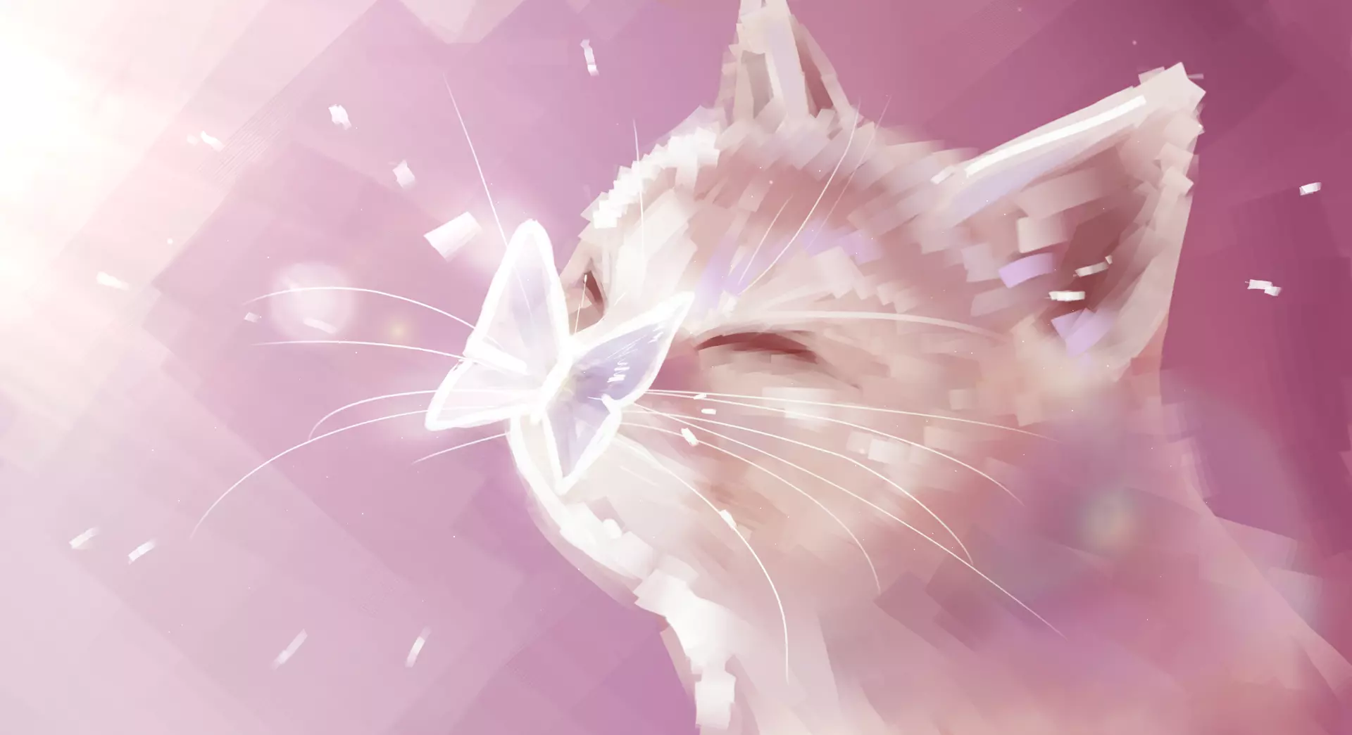 Pink Cat Desktop Wallpapers - Wallpaper Cave