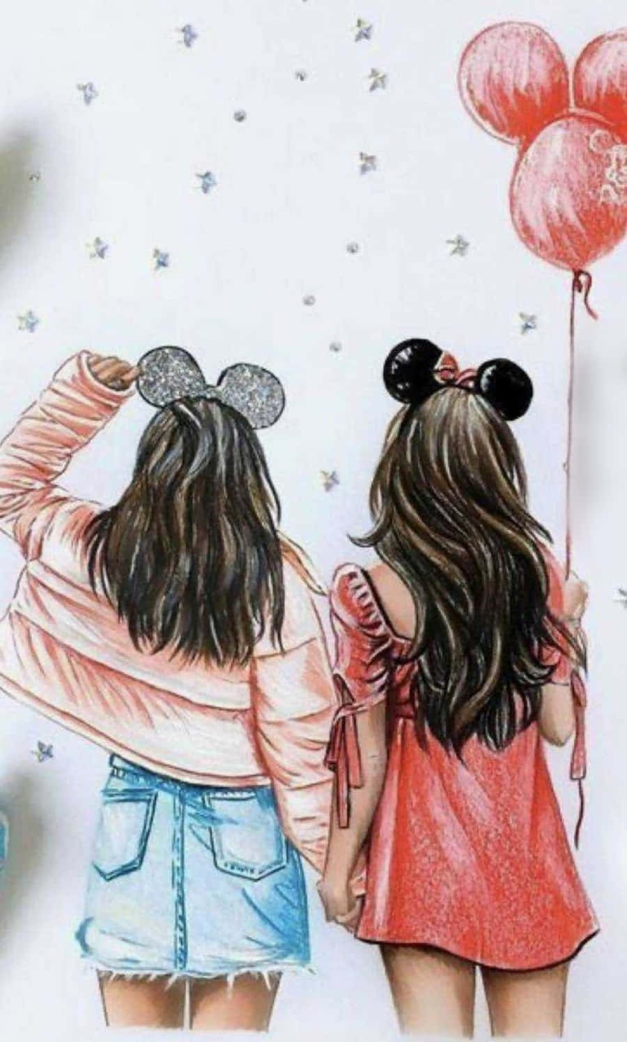 Best Friends Drawing Wallpapers - Wallpaper Cave