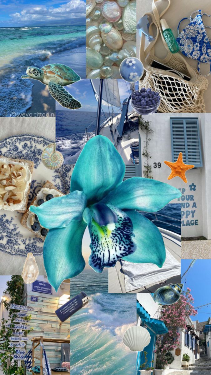 Blue Collage Summer Wallpapers - Wallpaper Cave