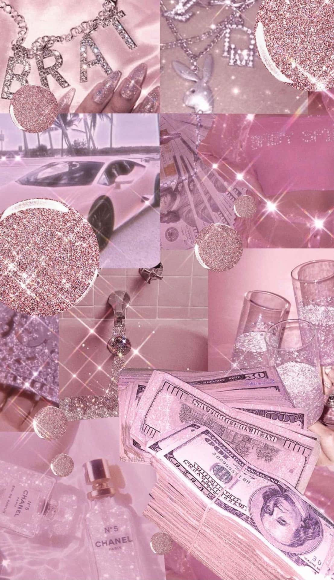 Pink Glitter Money Wallpapers - Wallpaper Cave