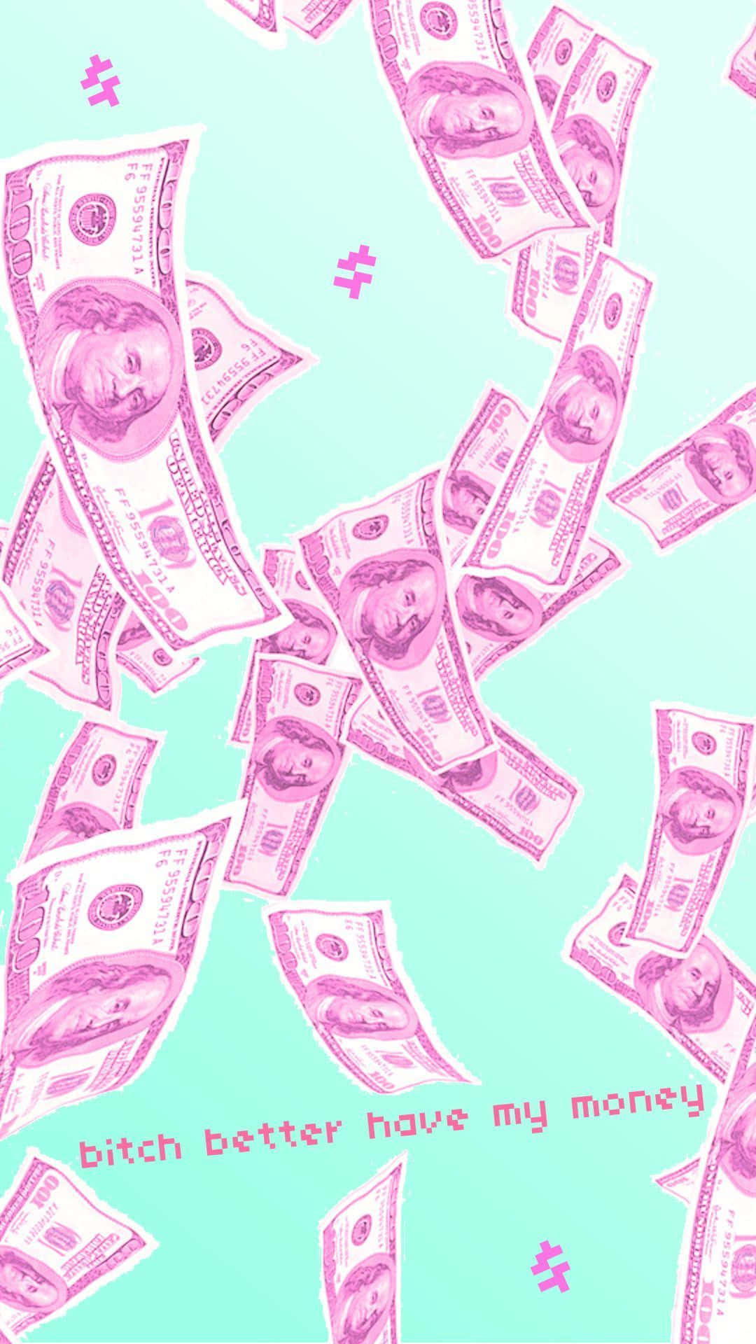 Pink Glitter Money Wallpapers - Wallpaper Cave