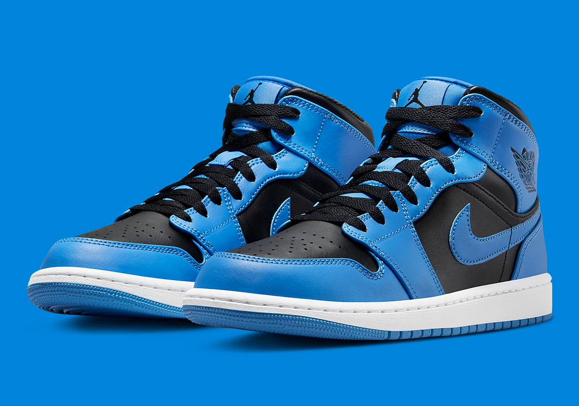 Air Jordan 1 Mid University Blue Black Wallpapers - Wallpaper Cave