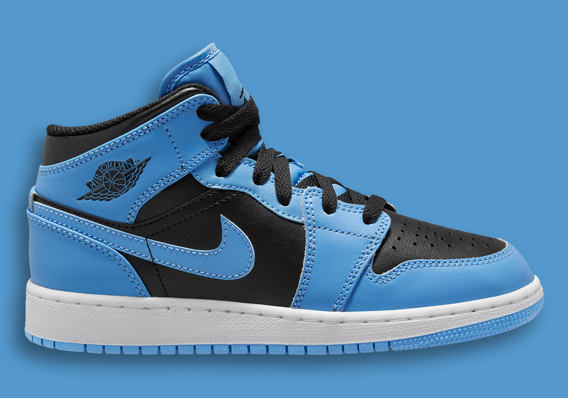 Air Jordan 1 Mid University Blue Black Wallpapers - Wallpaper Cave