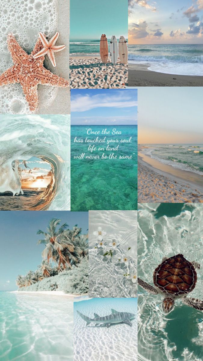 Cute Beach Collage Wallpapers - Wallpaper Cave