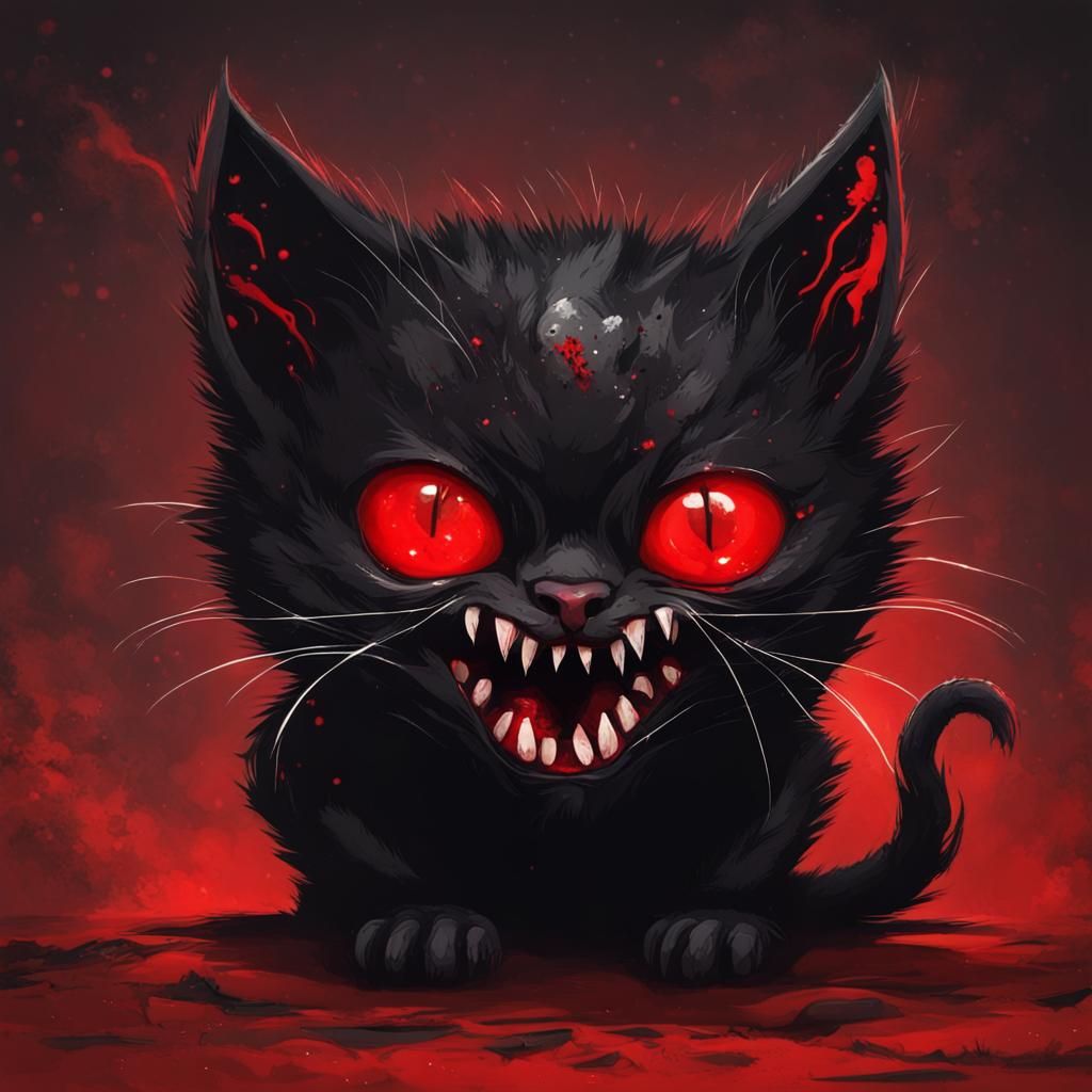 Cartoon Cat Horror Wallpapers - Wallpaper Cave