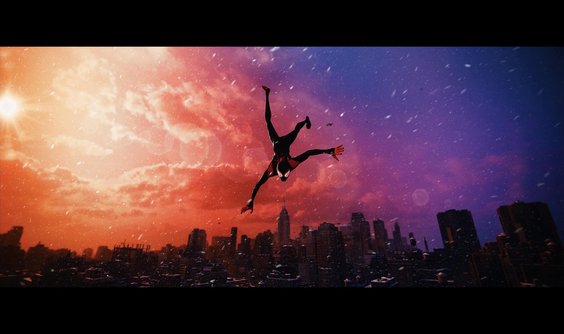 Miles Morales Falling Out Of The Sky Wallpapers - Wallpaper Cave