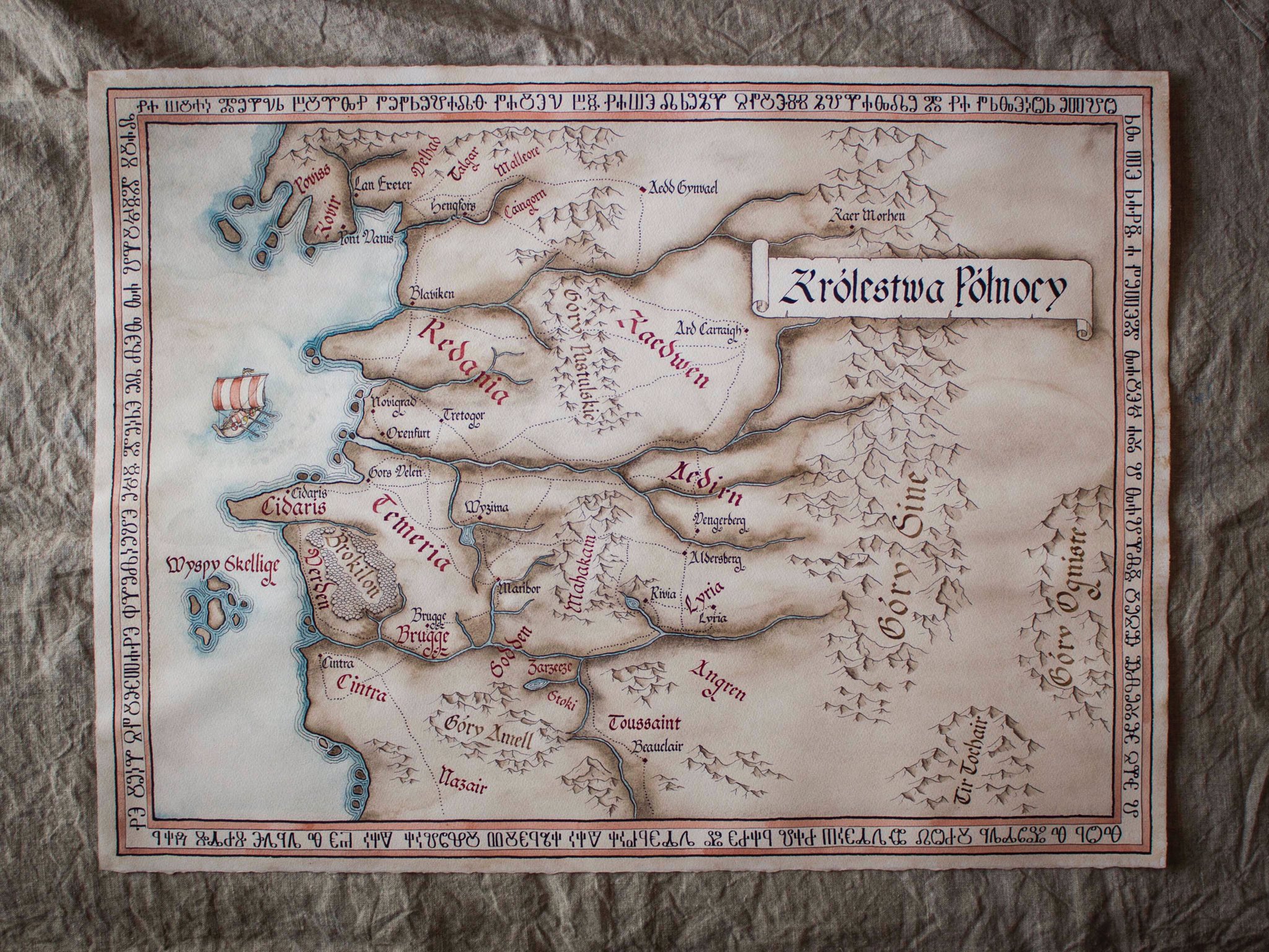 The Witcher Map Wallpapers - Wallpaper Cave