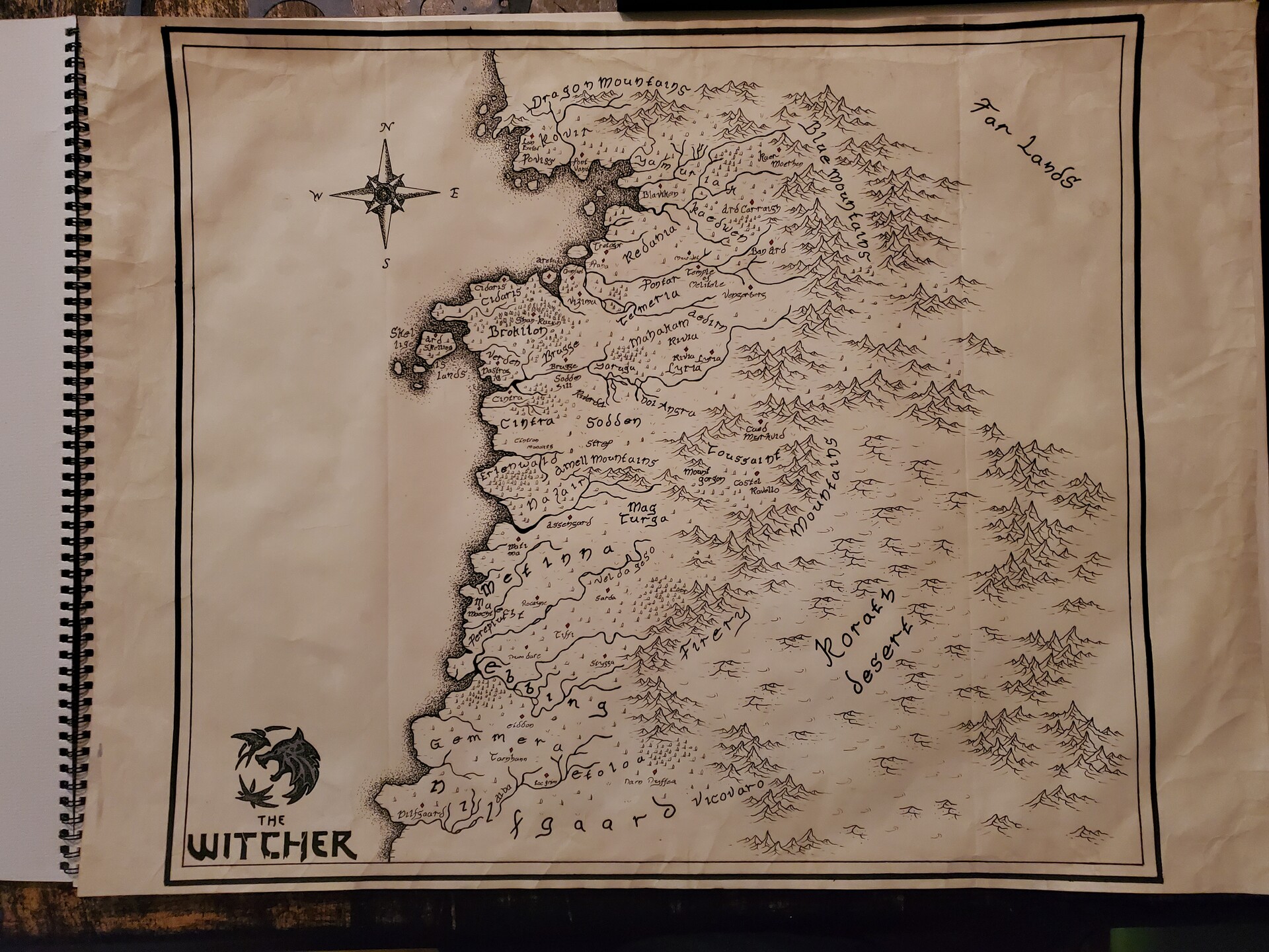 The Witcher Map Wallpapers - Wallpaper Cave